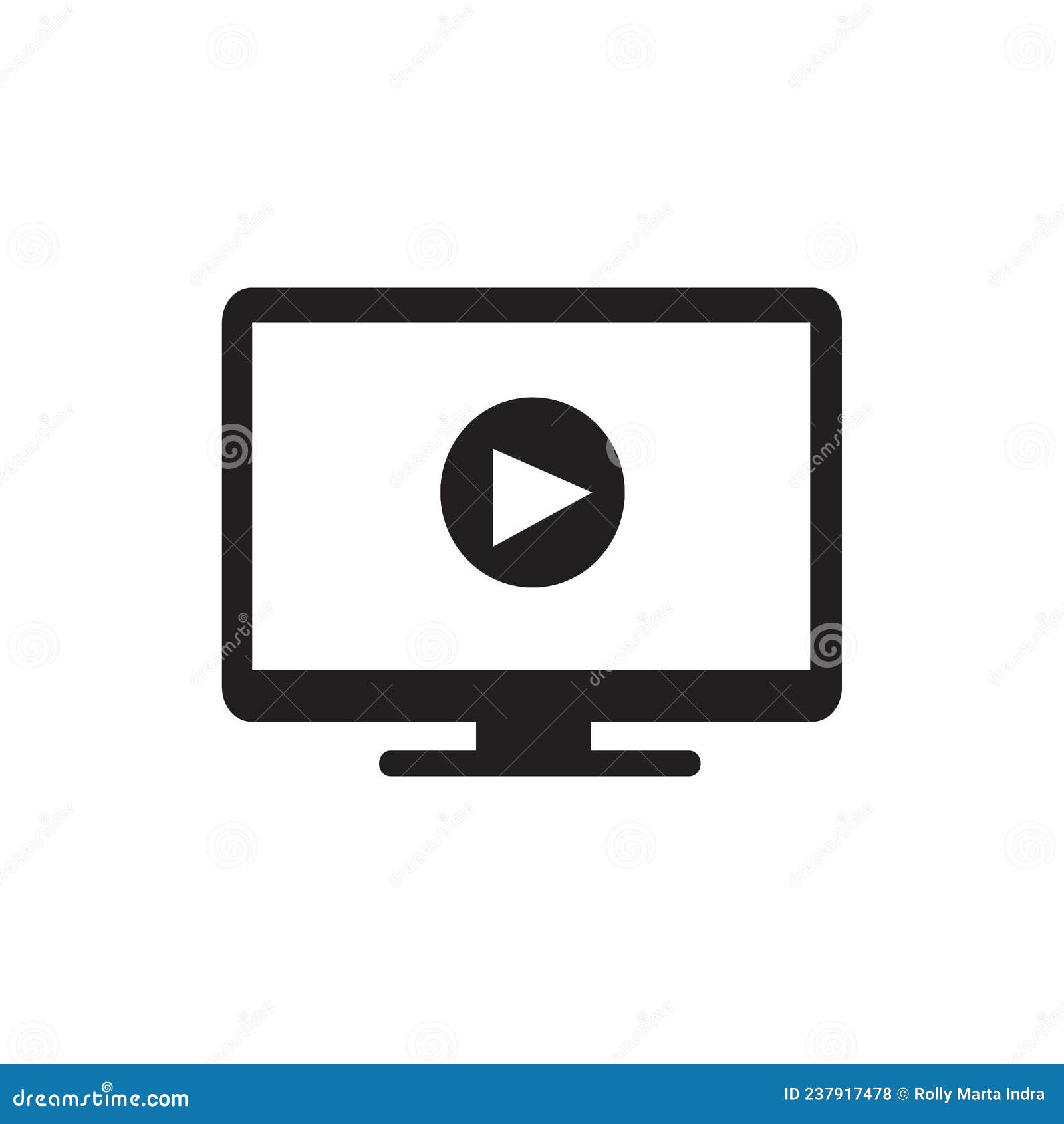 Web Play Button. Simple Vector Illustration, Perfect for a Video or ...