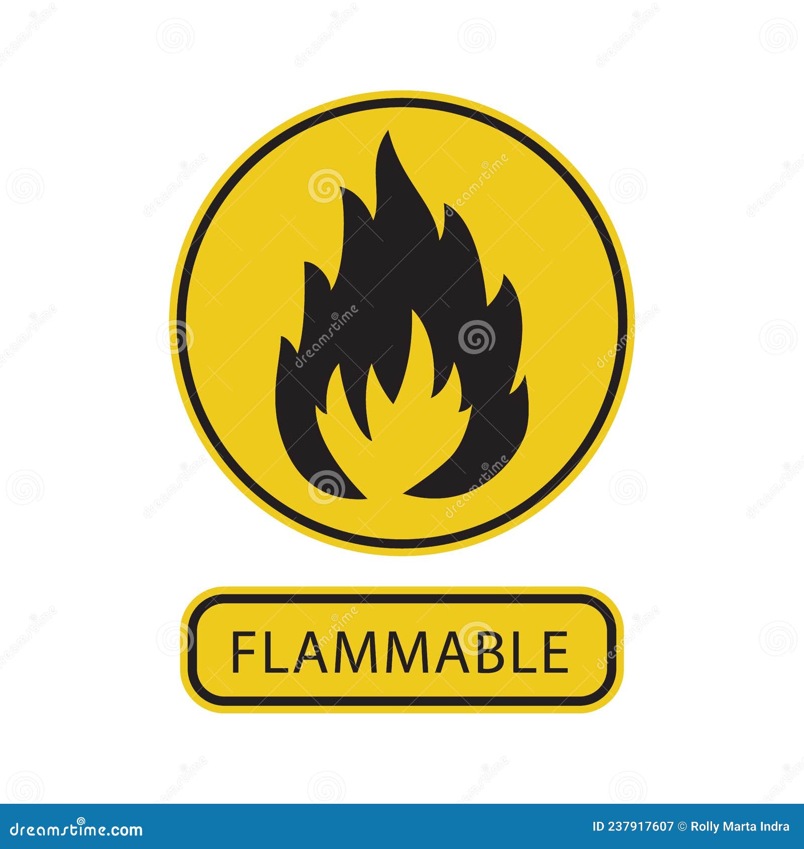 Web Danger Warning Circle Yellow Sign. Flammable Sign Vector Icon ...
