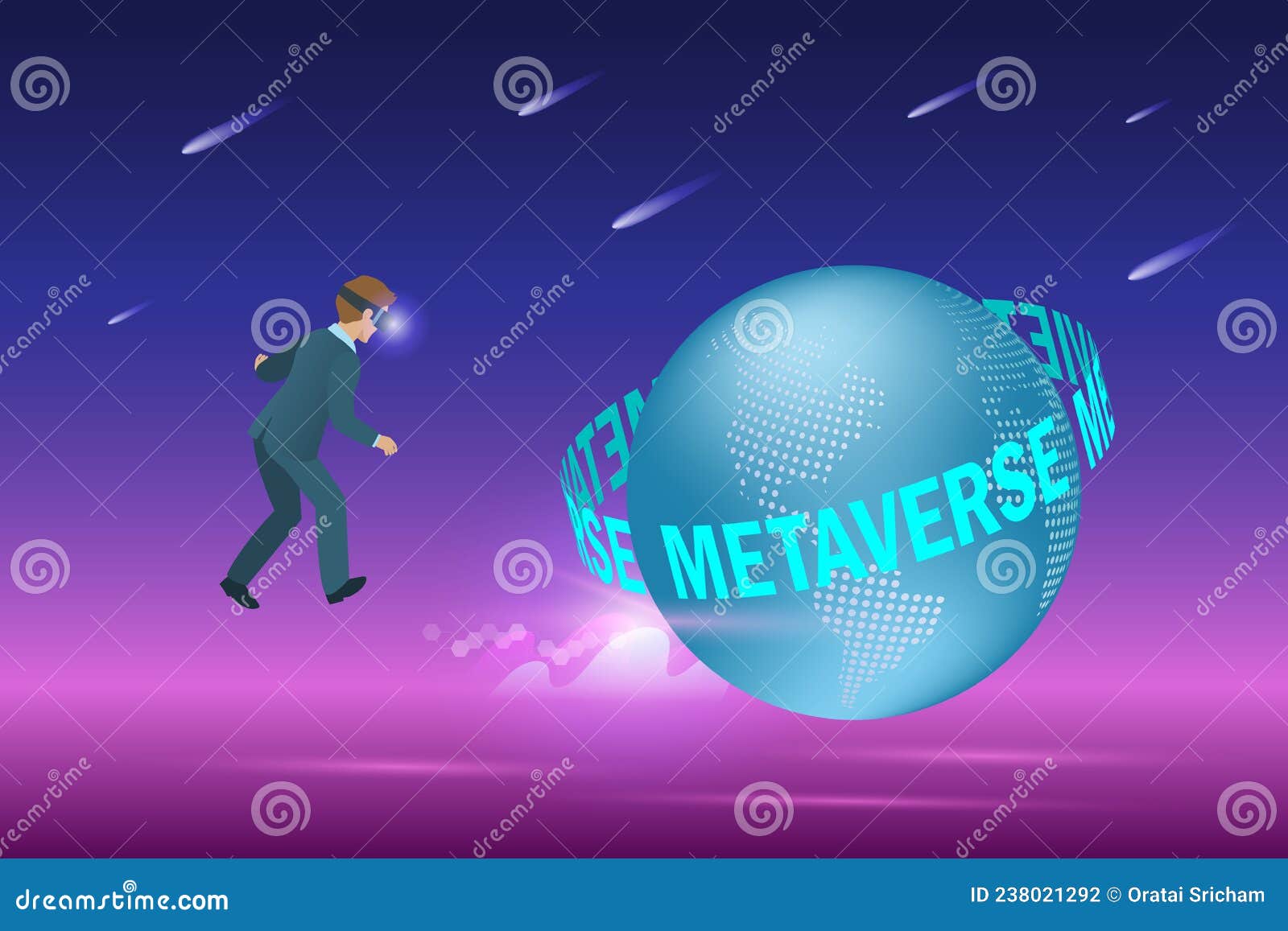 Metaverse in Business Workplace Virtual Reality Environment ...