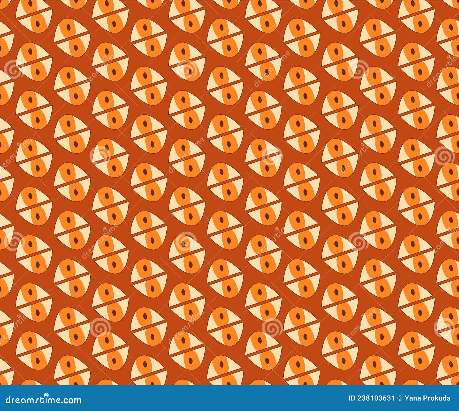 Seamless Pattern with Unique Repeat Elements Stock Vector ...