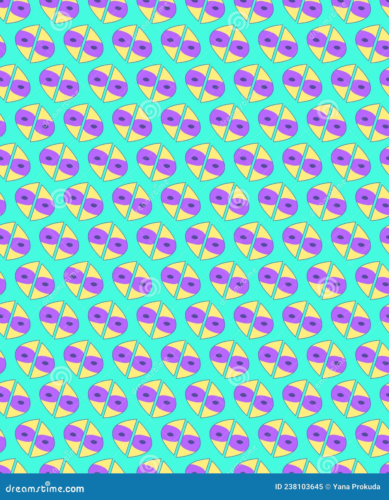 Seamless Pattern with Unique Repeat Elements Stock Vector ...