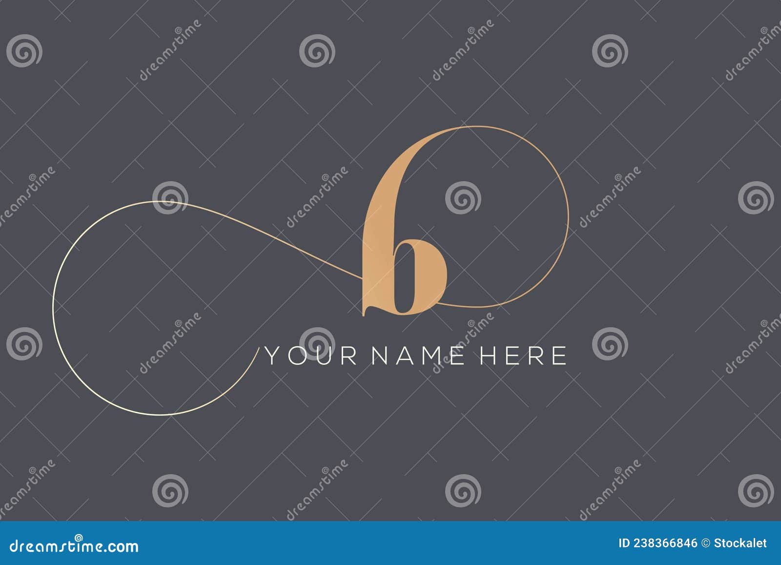 Letter B Logo. Gold Color Alphabet Initial. Stock Vector - Illustration ...