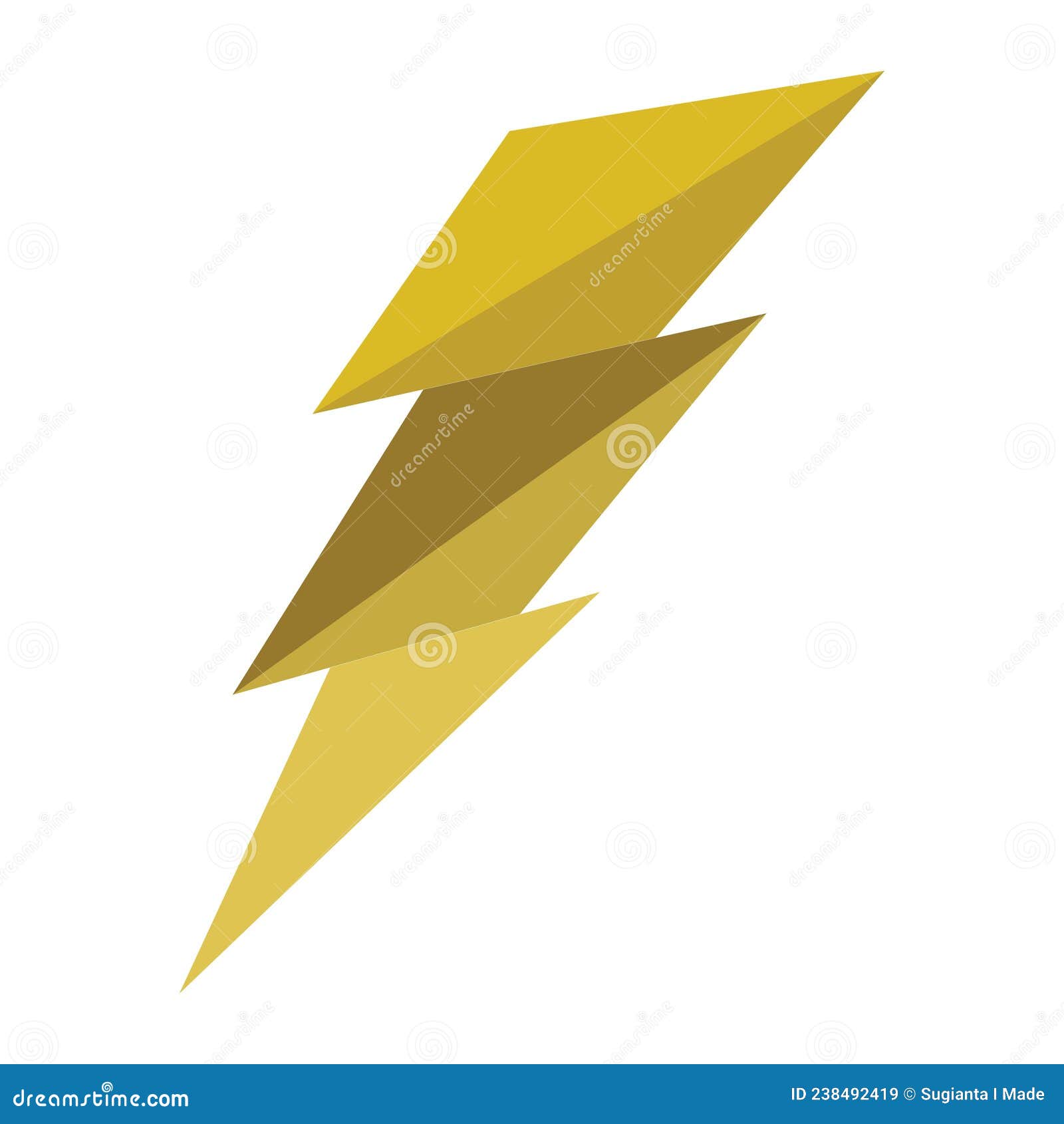 Lightning Color Icon Logo Vector Stock Vector - Illustration of seven ...