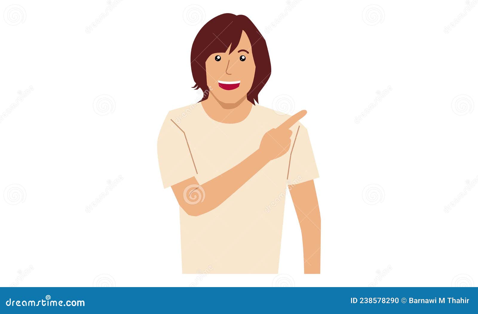 Woman Pointing Hand Gesture Copy Space To Present or Introduce ...