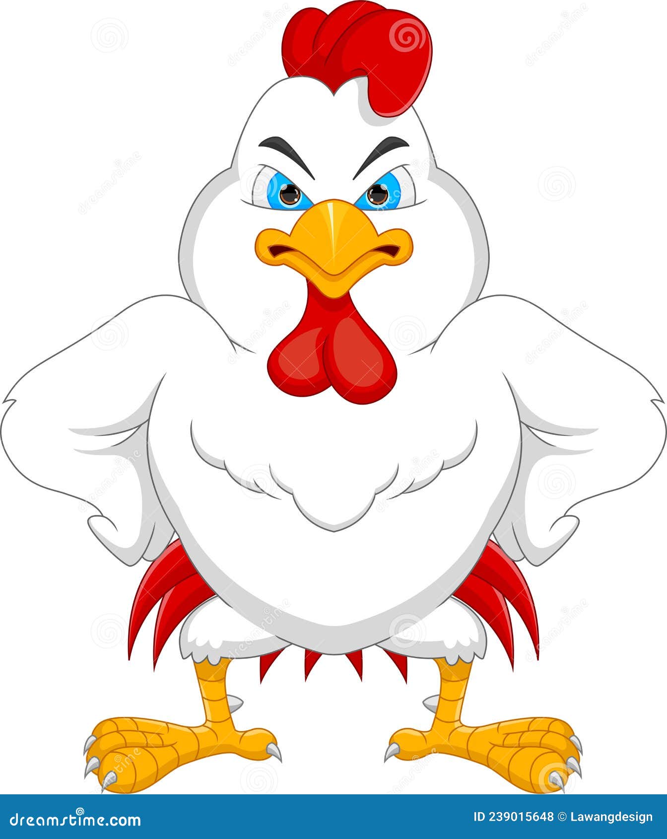Angry Chicken Biryani Isolated In The Mascot Vector Illustration ...
