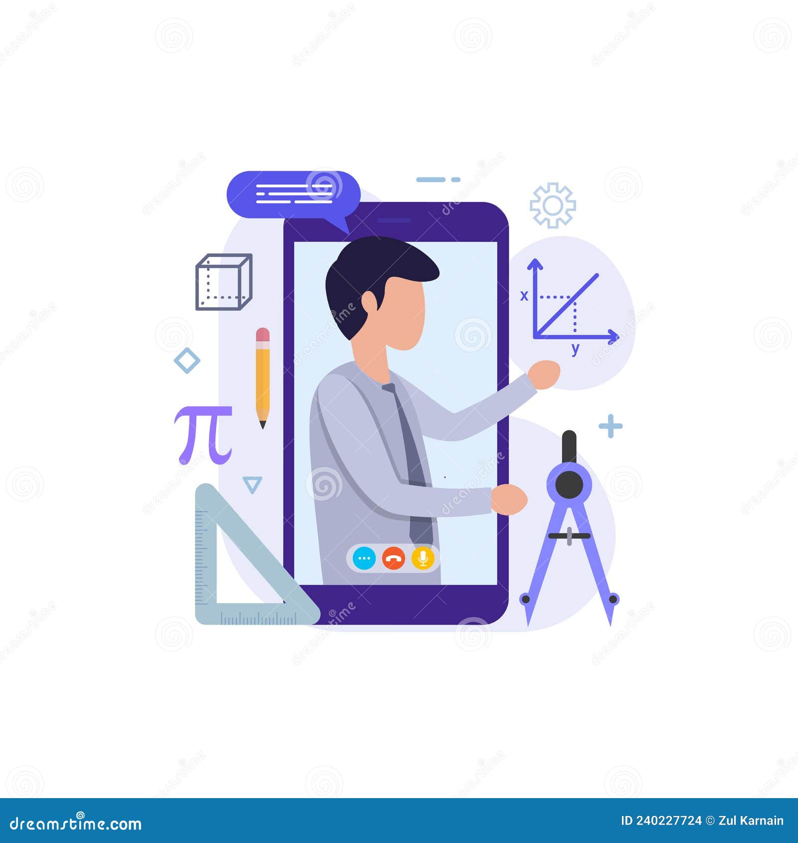 Mathematician Vector Icon Isolated On Transparent Background, Li ...