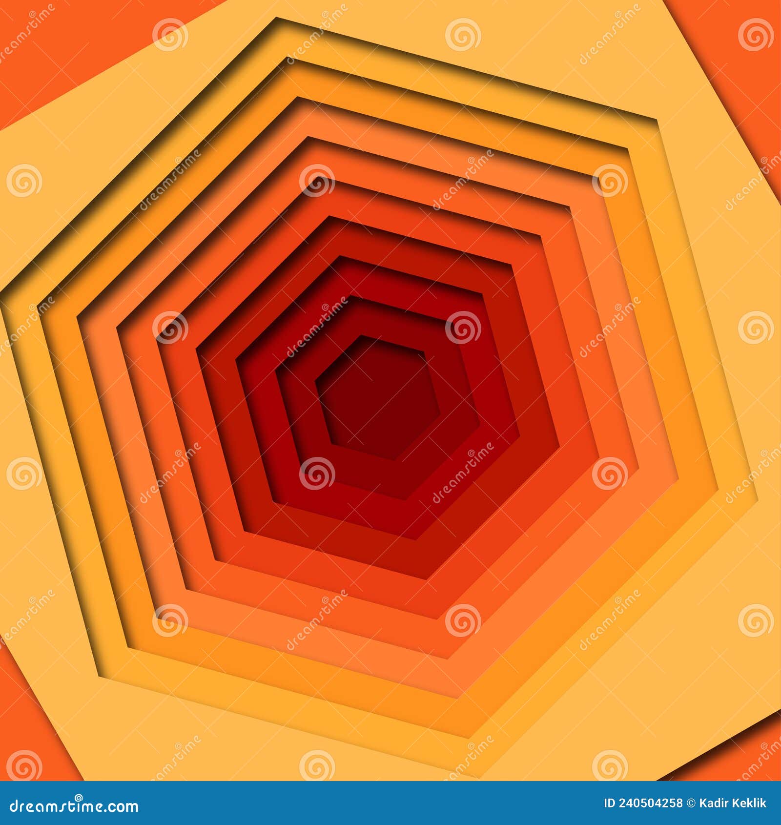 3d Paper Cut Out Hexagon Background Stock Vector - Illustration of hole ...