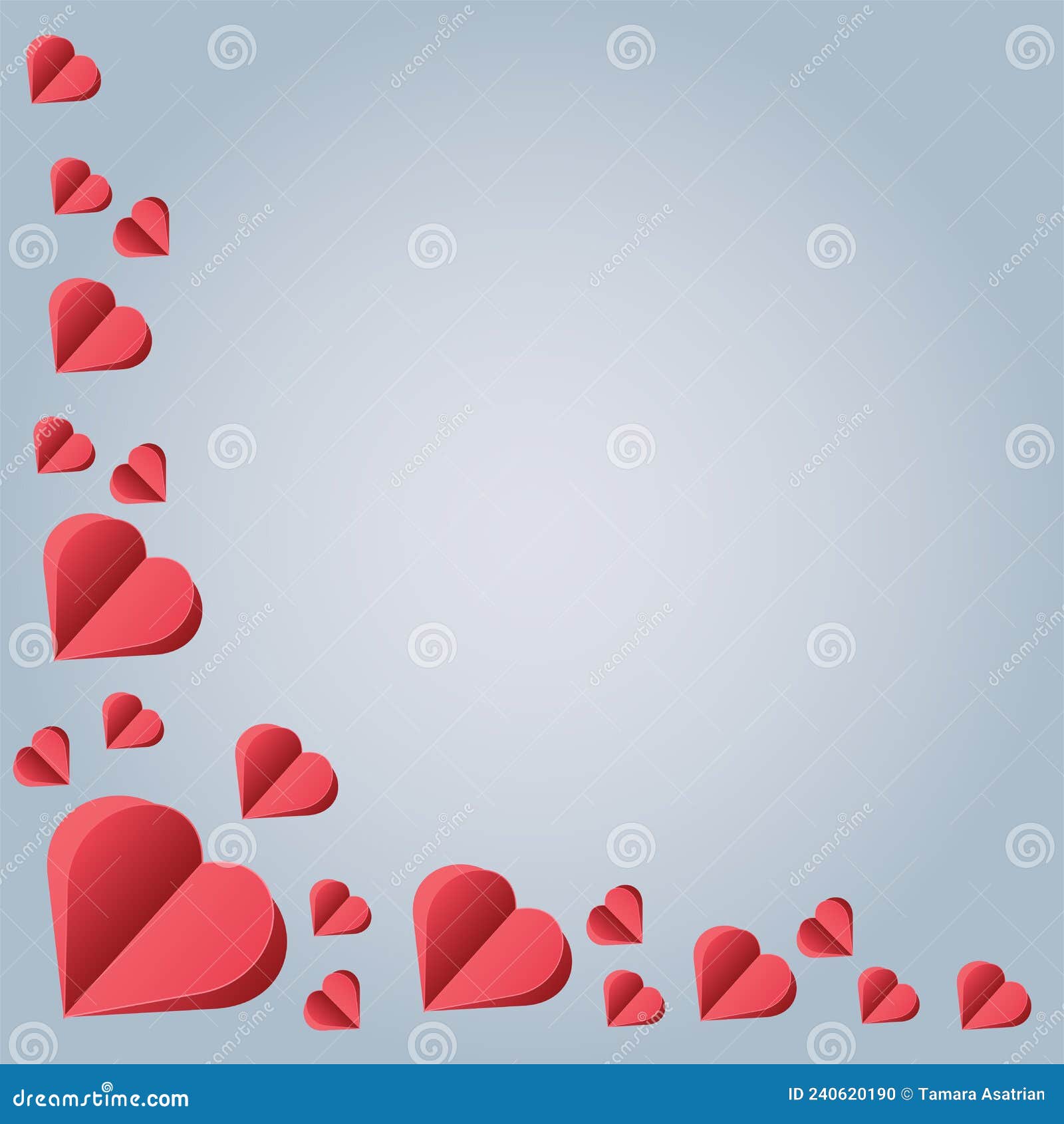 Paper hearts 1 stock vector. Illustration of design - 240620190