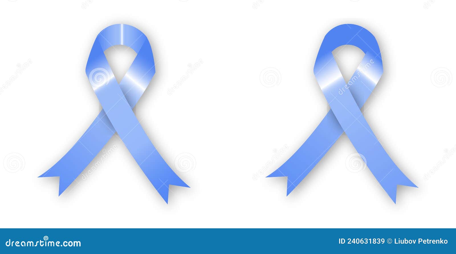 Cancer light blue ribbon stock illustration. Illustration of white ...