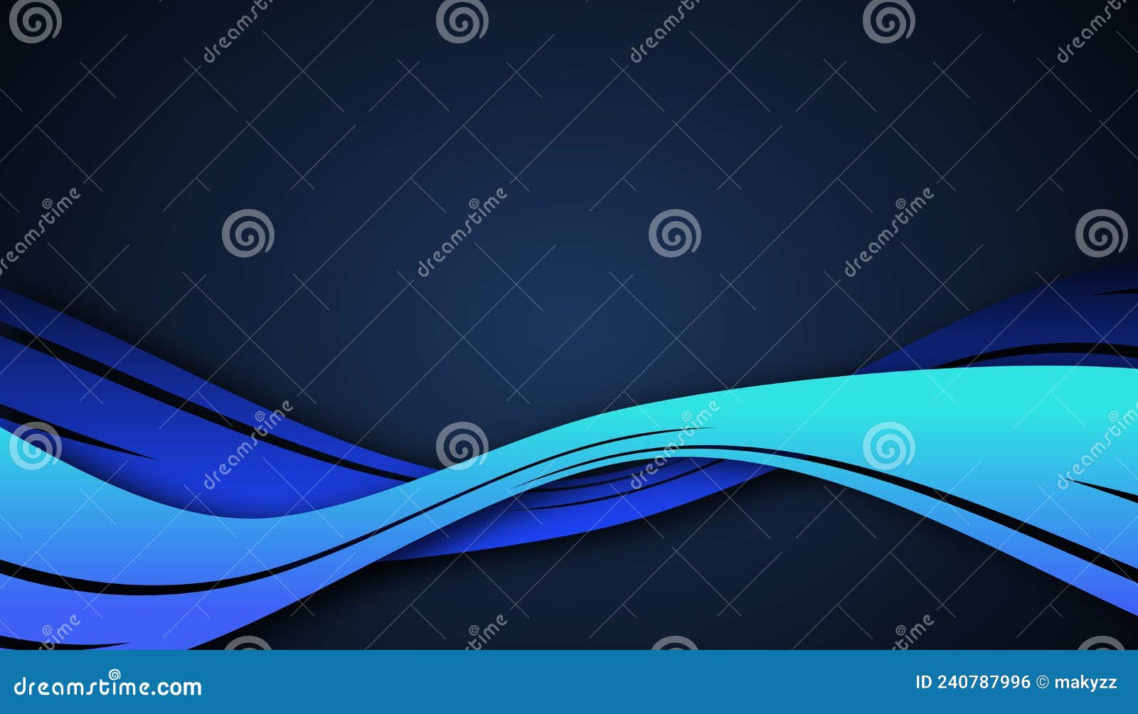 Abstract Navy Blue Color Wave Background Stock Illustration Stock ...