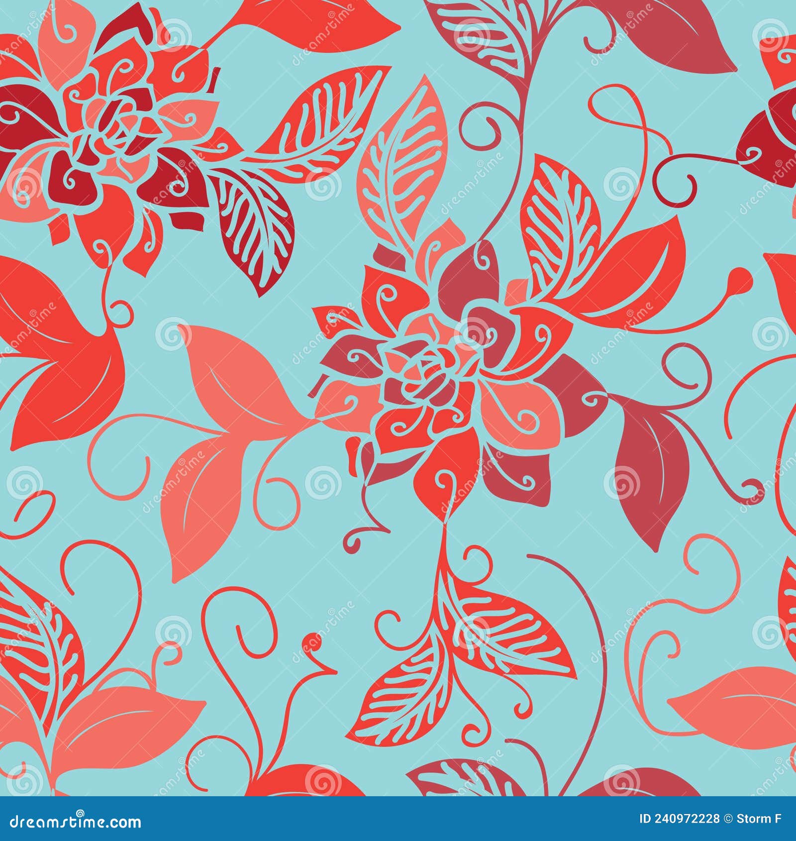 Desert Roses, Modern Pattern with Vintage Feel Stock Vector ...