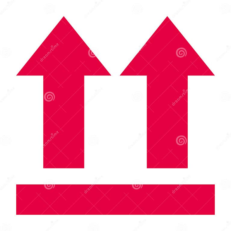 Shipping Arrows - Flat Color Icon. Stock Vector - Illustration of ...