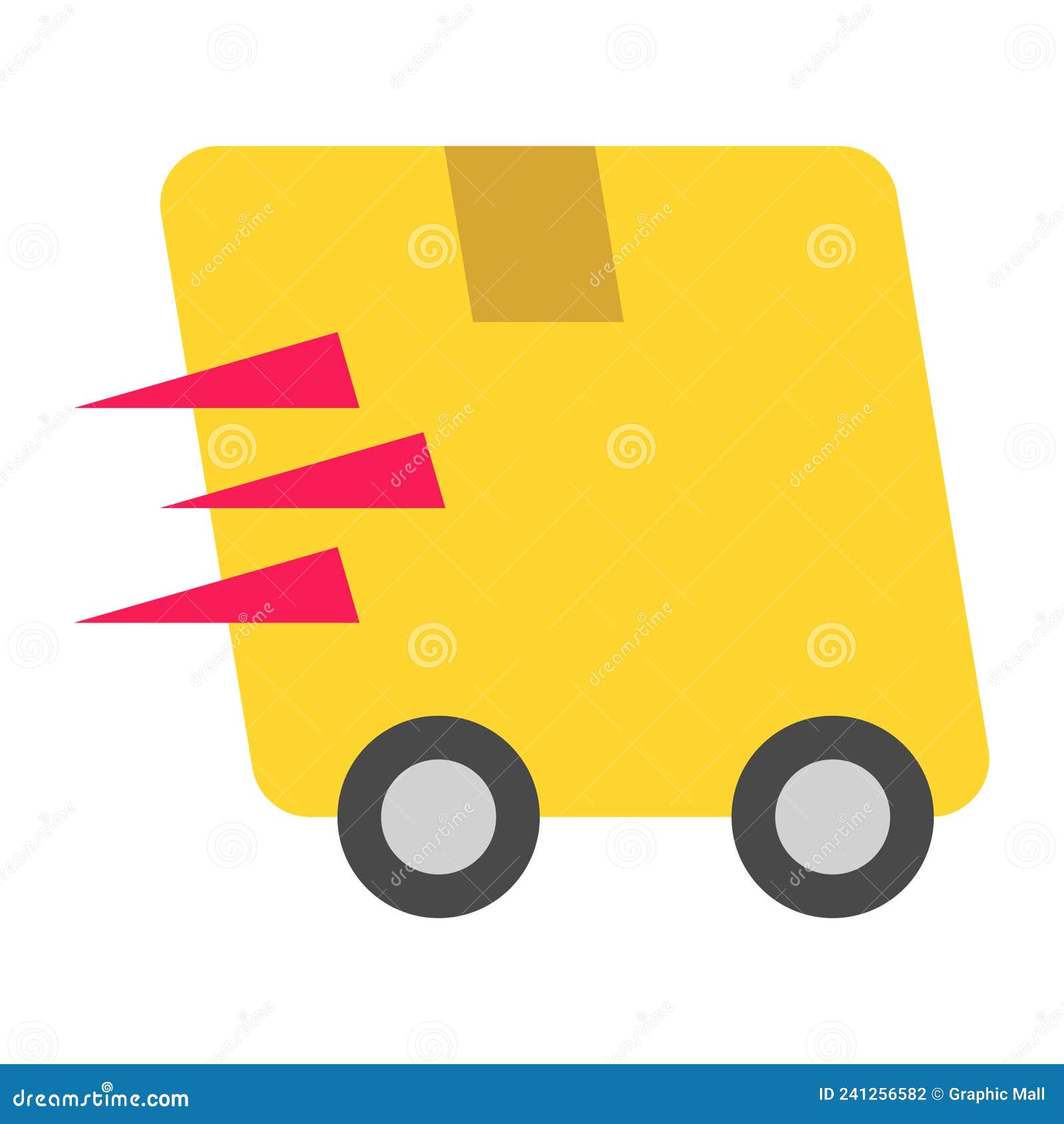 Fast Parcel Delivery Solid Icon, Logistics Symbol, Received Mail With ...