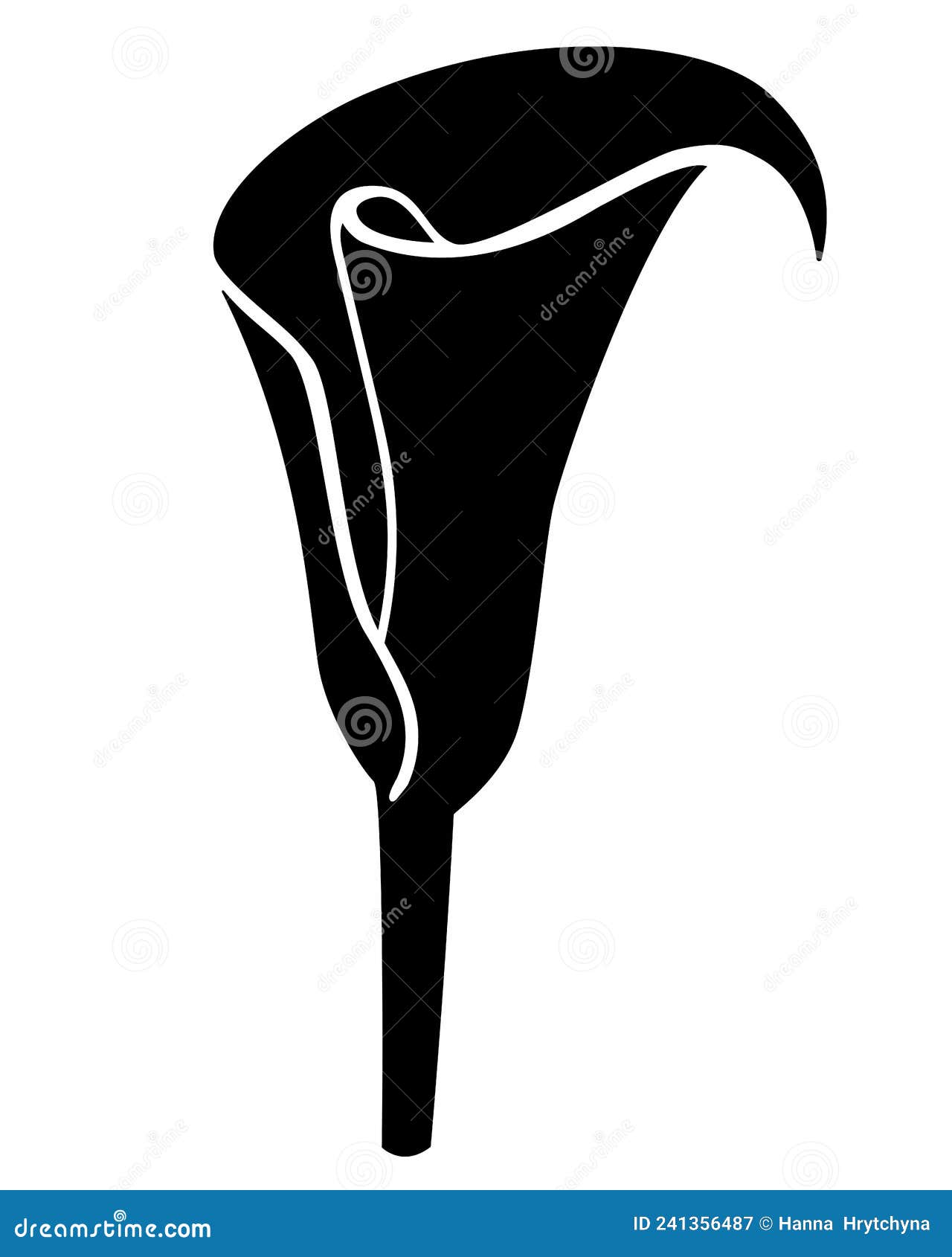 Flower, Calla Inflorescence - Vector Silhouette For Logo Or Pictogram ...