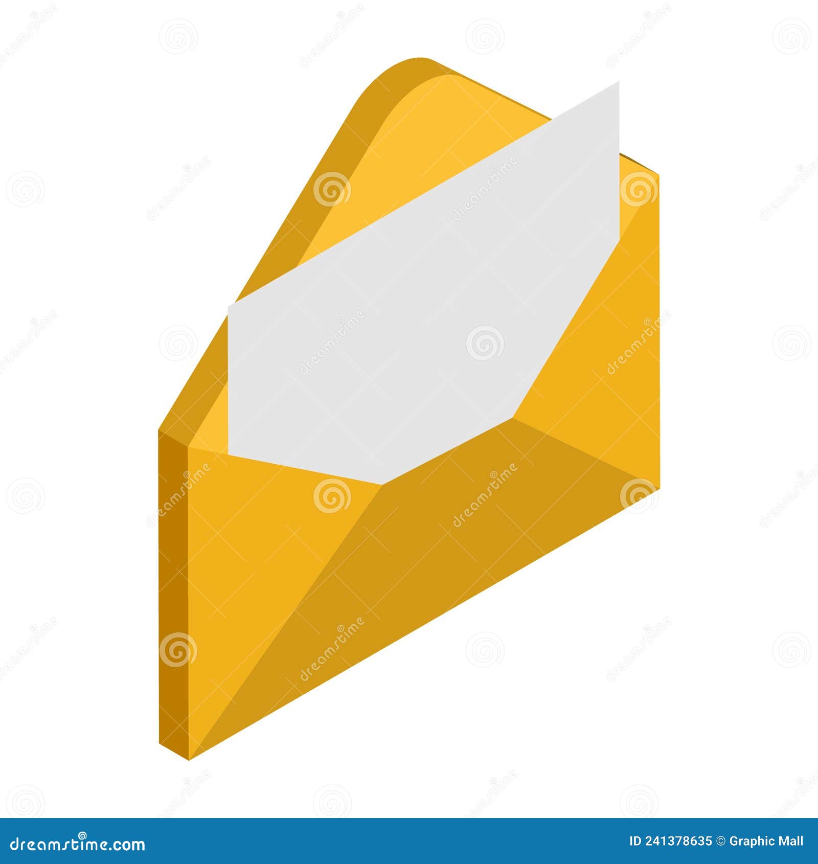 Envelope - Isometric 3d Illustration. Stock Illustration - Illustration ...
