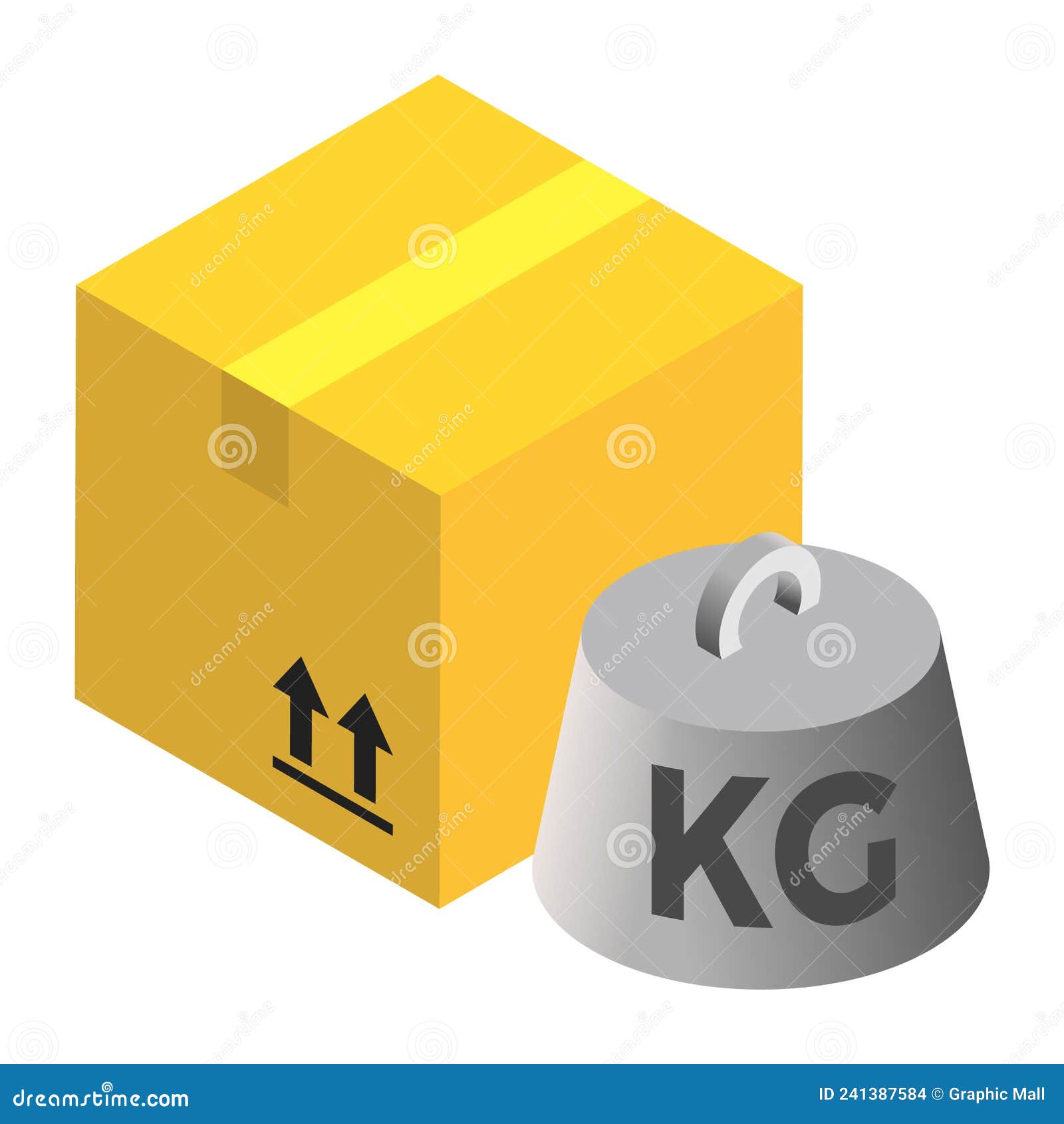 Kilogram - Isometric 3d Illustration. Stock Illustration - Illustration ...