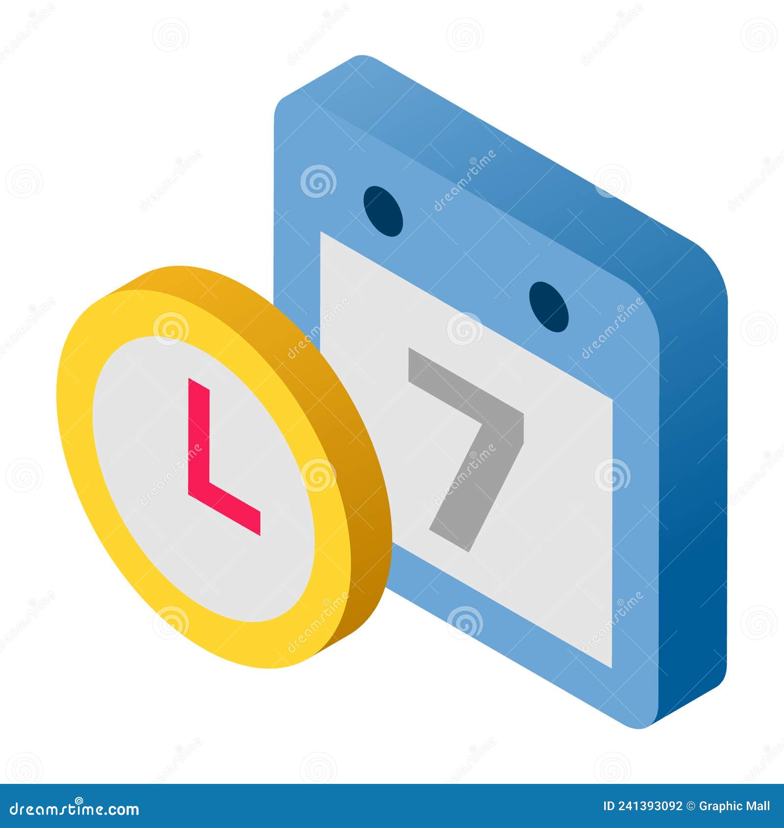 On Time Delivery - Isometric 3d Illustration. Stock Illustration ...