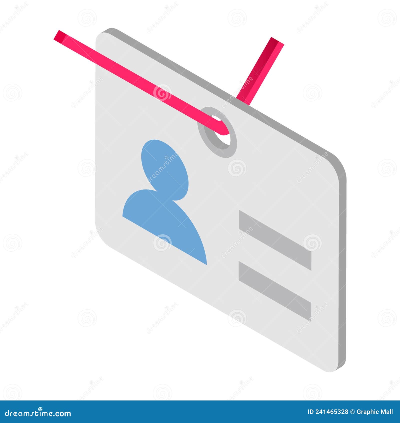 Id Card - Isometric 3d Illustration. Stock Illustration - Illustration ...