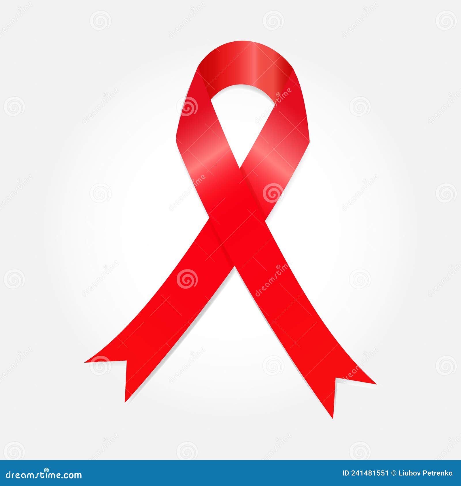 Red awareness ribbons stock vector. Illustration of element - 241481551