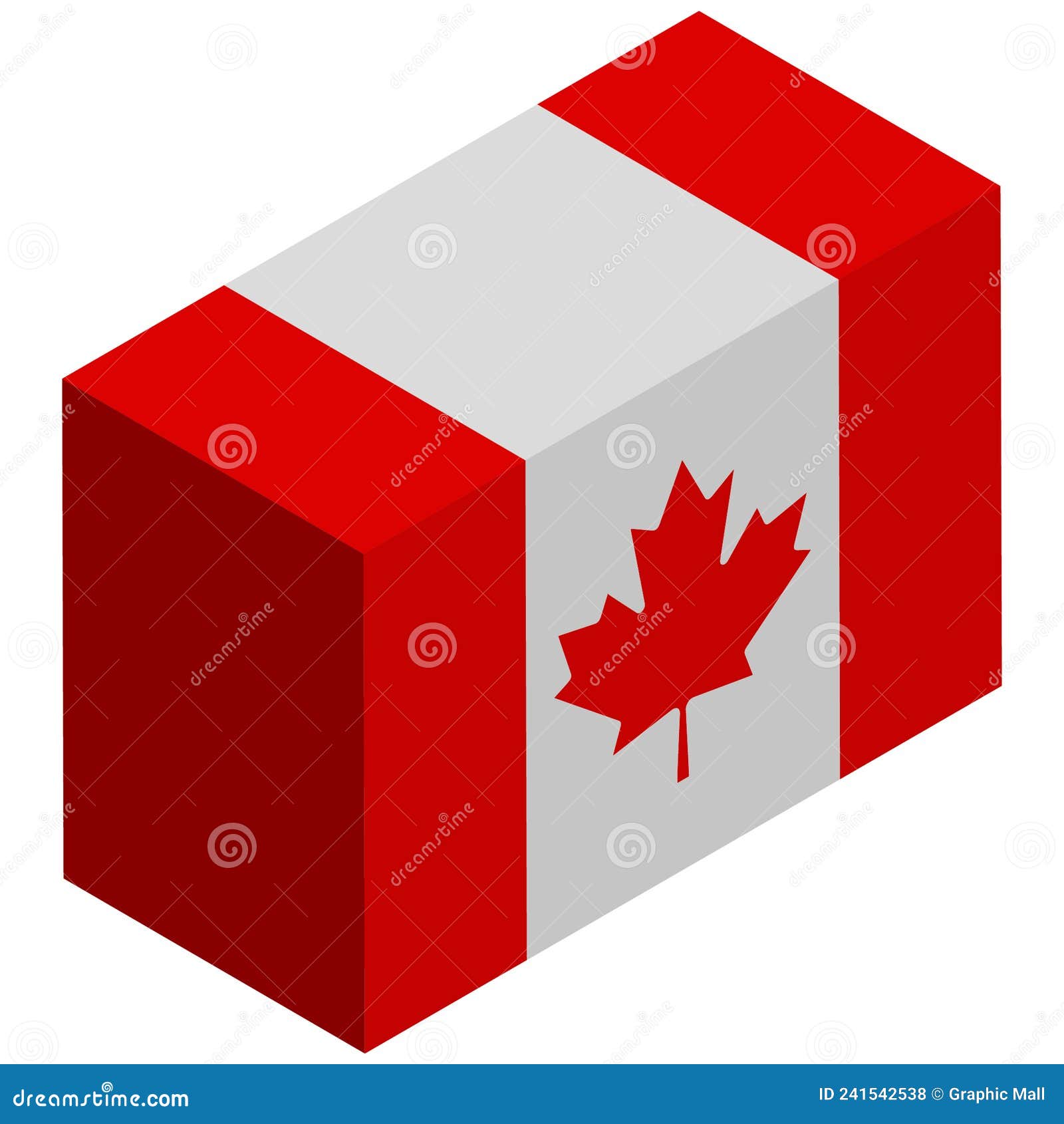 National Flag of Canada - Isometric 3d Rendering. Stock Vector ...