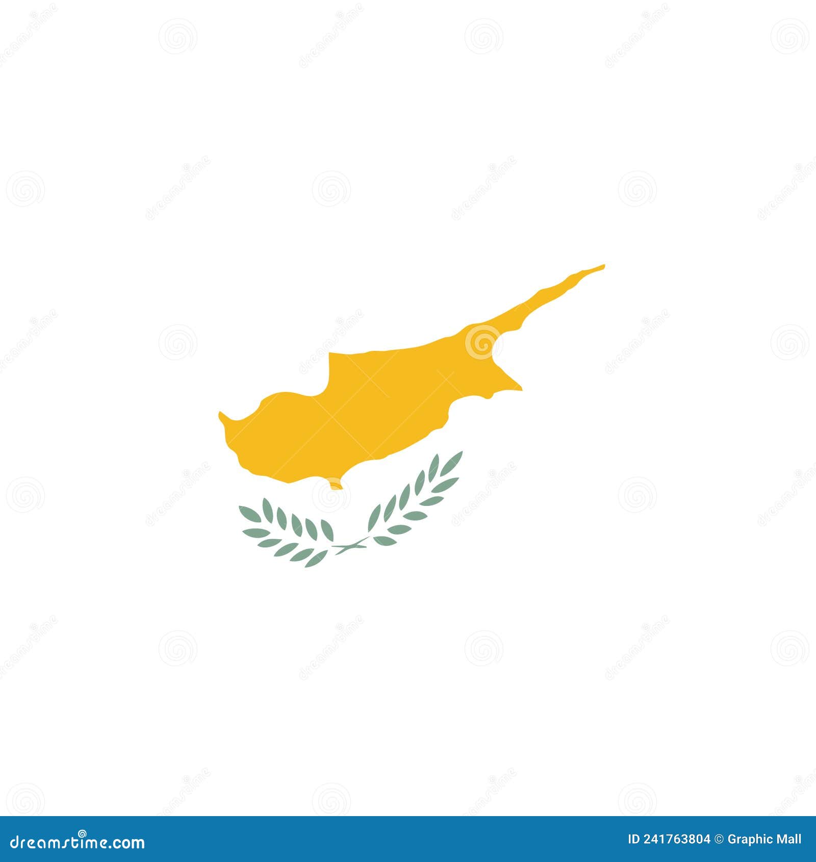 Cyprus Flat Landmarks Vector Illustration. Cyprus Line City With Famous ...