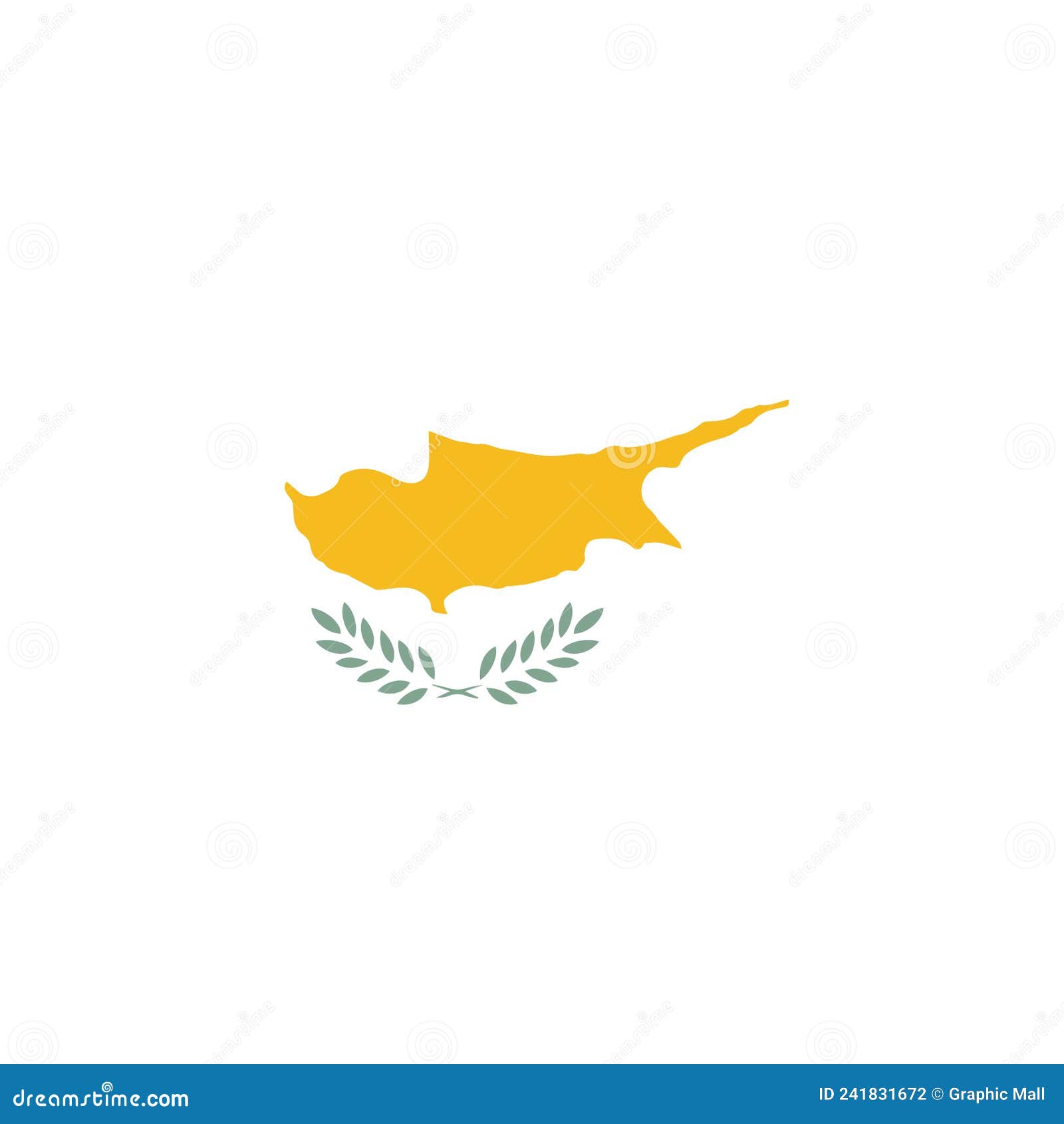 Cyprus Flat Landmarks Vector Illustration. Cyprus Line City With Famous ...