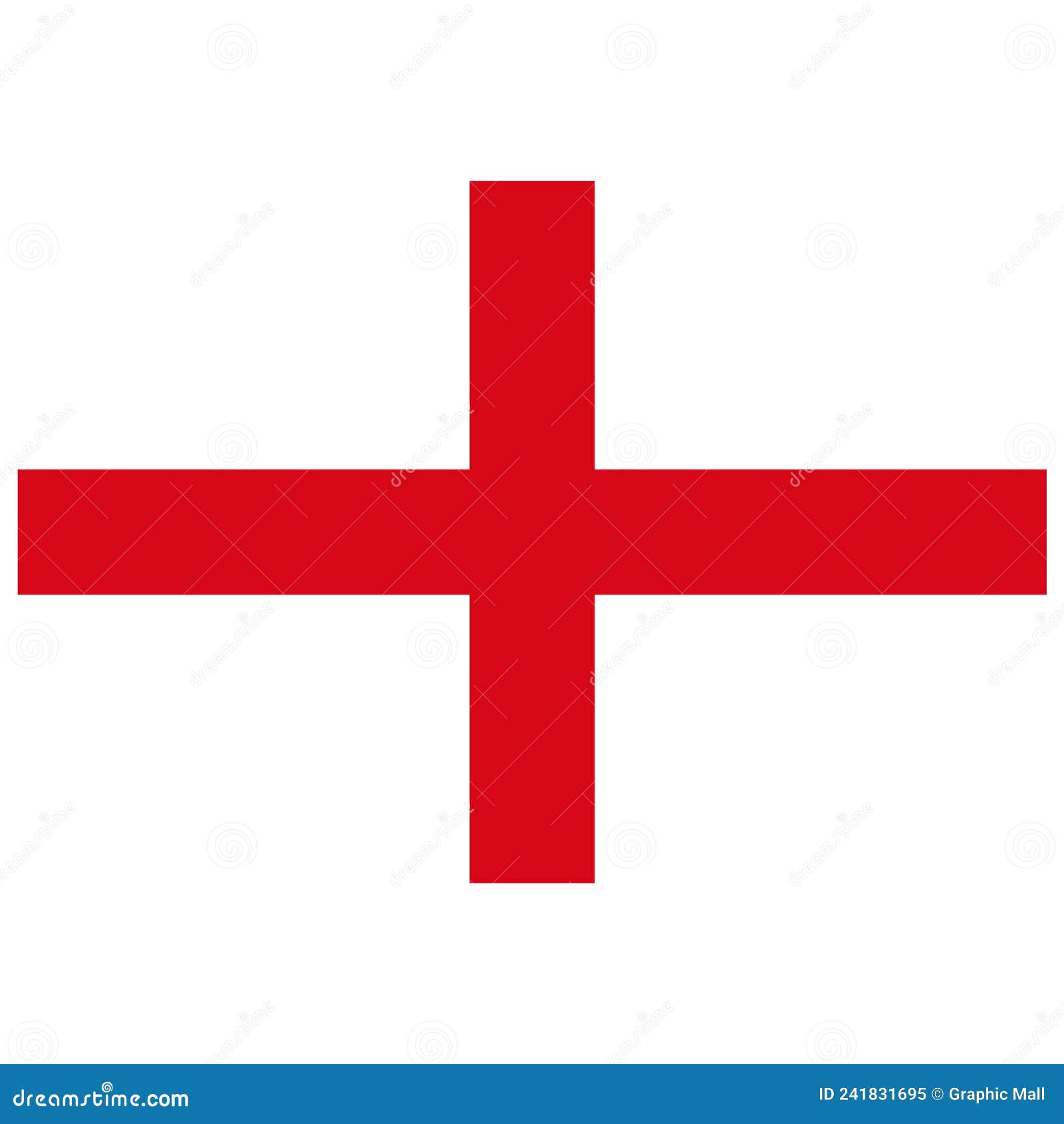 National Flag of England - Flat Color Icon. Stock Vector - Illustration ...