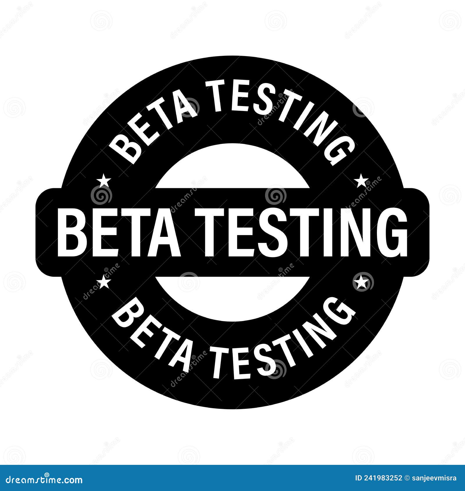 Beta Testing Vector Icon, Black in Color Stock Vector - Illustration of ...