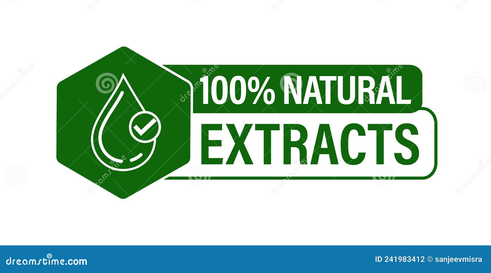 100 Natural Extracts Vector Icon Stock Vector - Illustration of ...