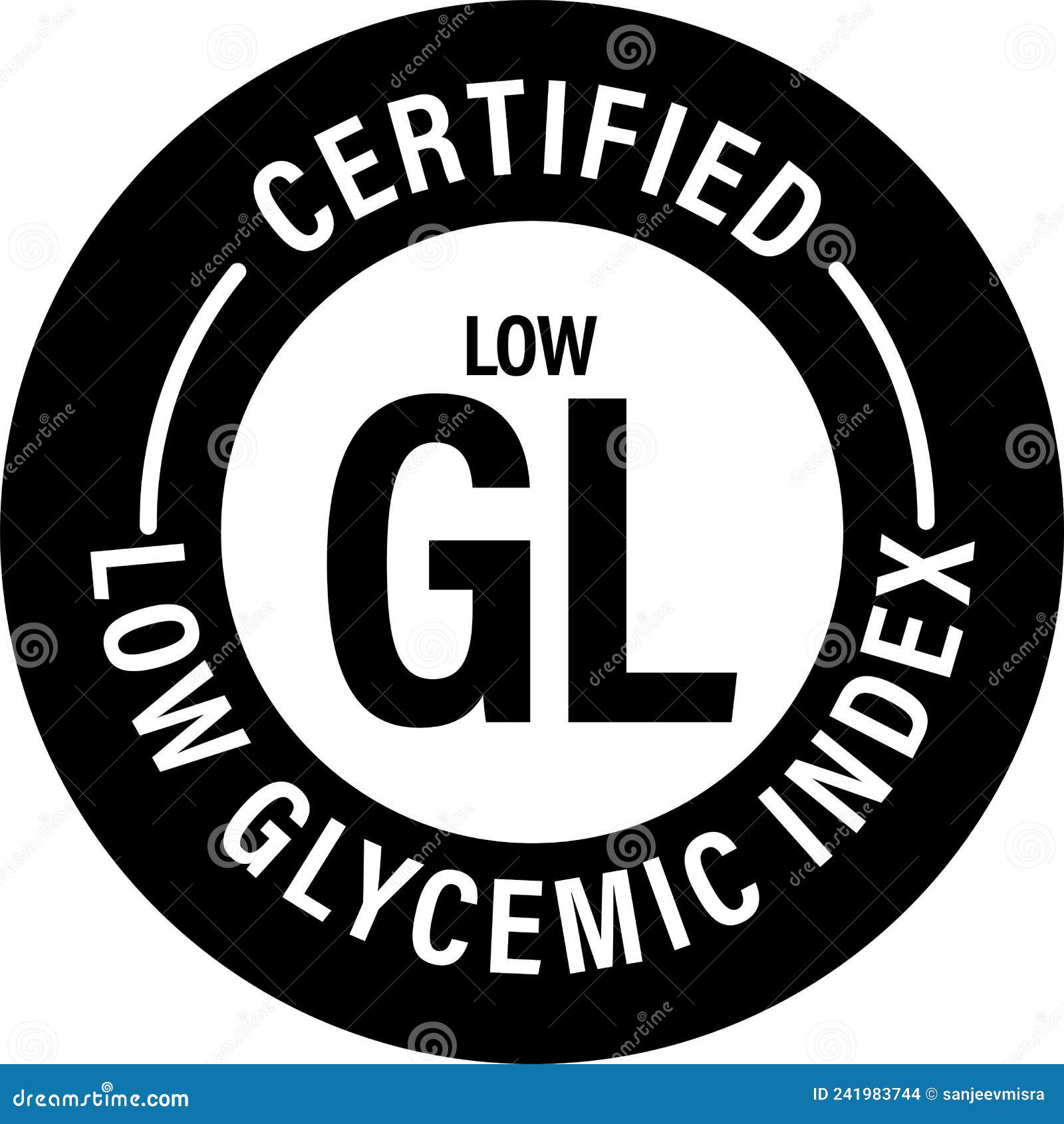 `certified Low Glycemic Index` Vector Icon, Stock Vector - Illustration ...
