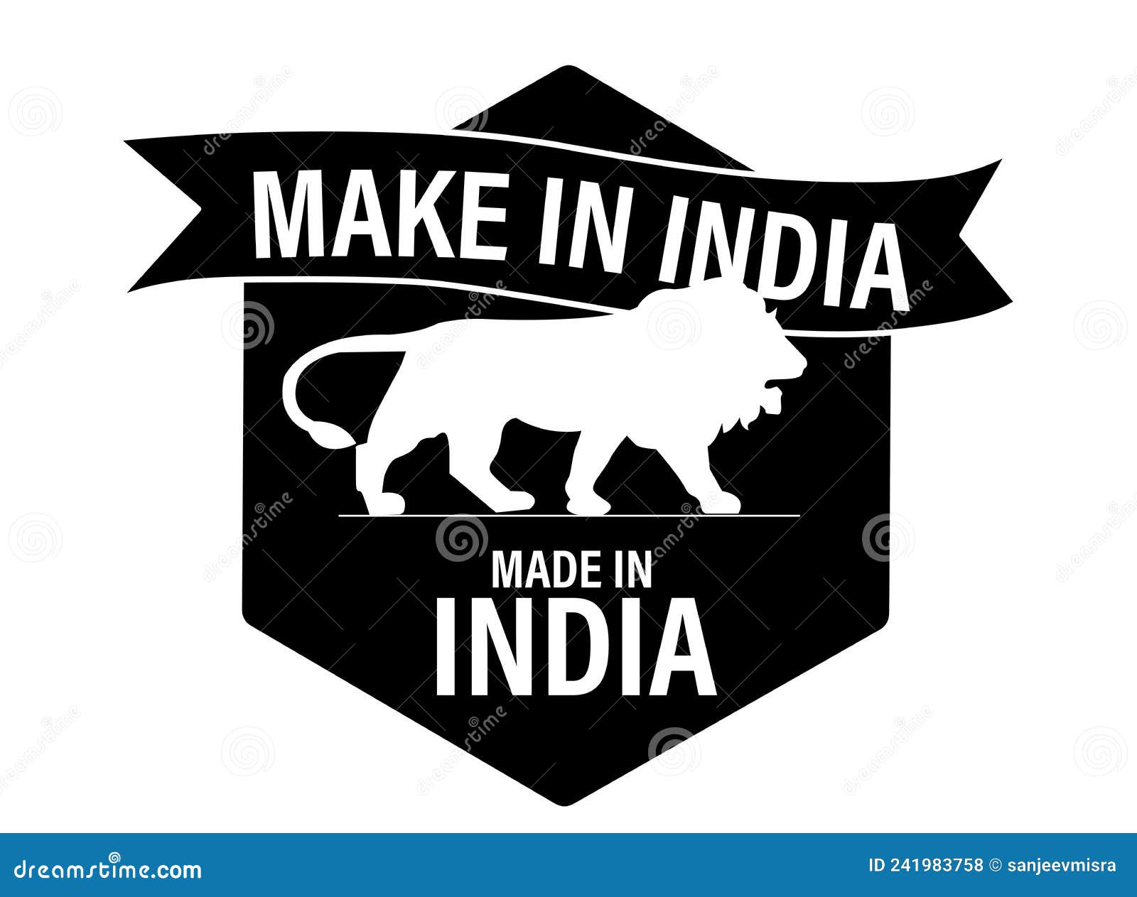 Made in India, Make in India Vector Icon, Stock Vector - Illustration ...