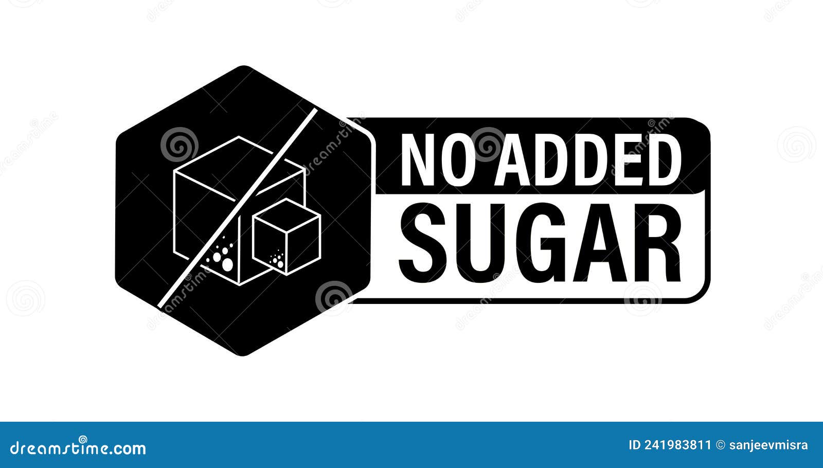 `no Added Sugar` Vector Icon, Sugar Free Stock Vector - Illustration of ...