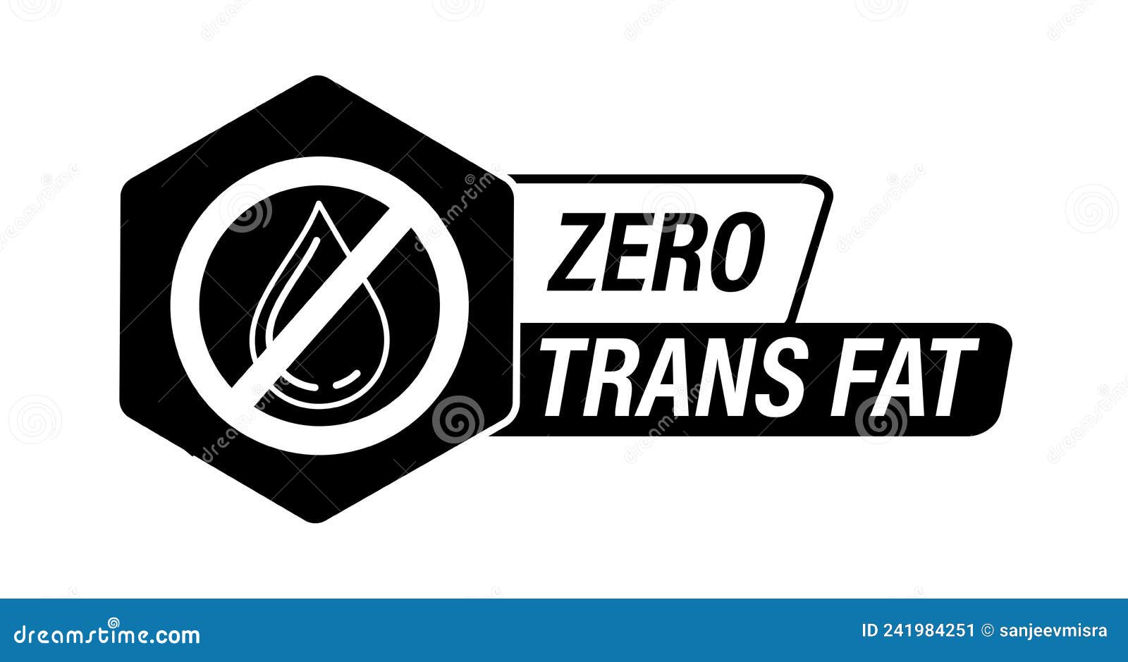 Zero Trans Fat Icon. Monochrome Simple Icon For Templates, Web Design ...