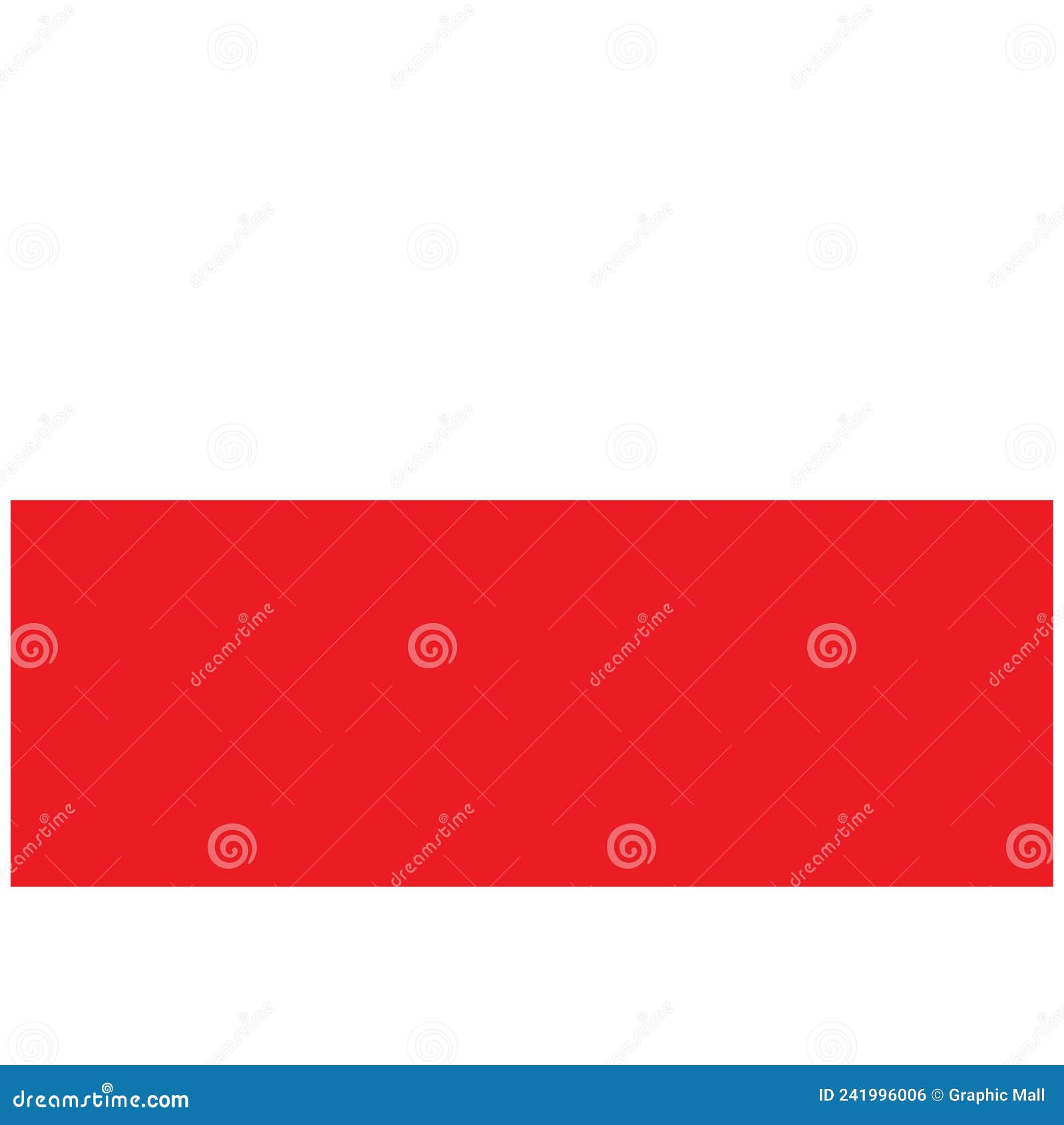 National Flag of Poland - Flat Color Icon. Stock Vector - Illustration ...