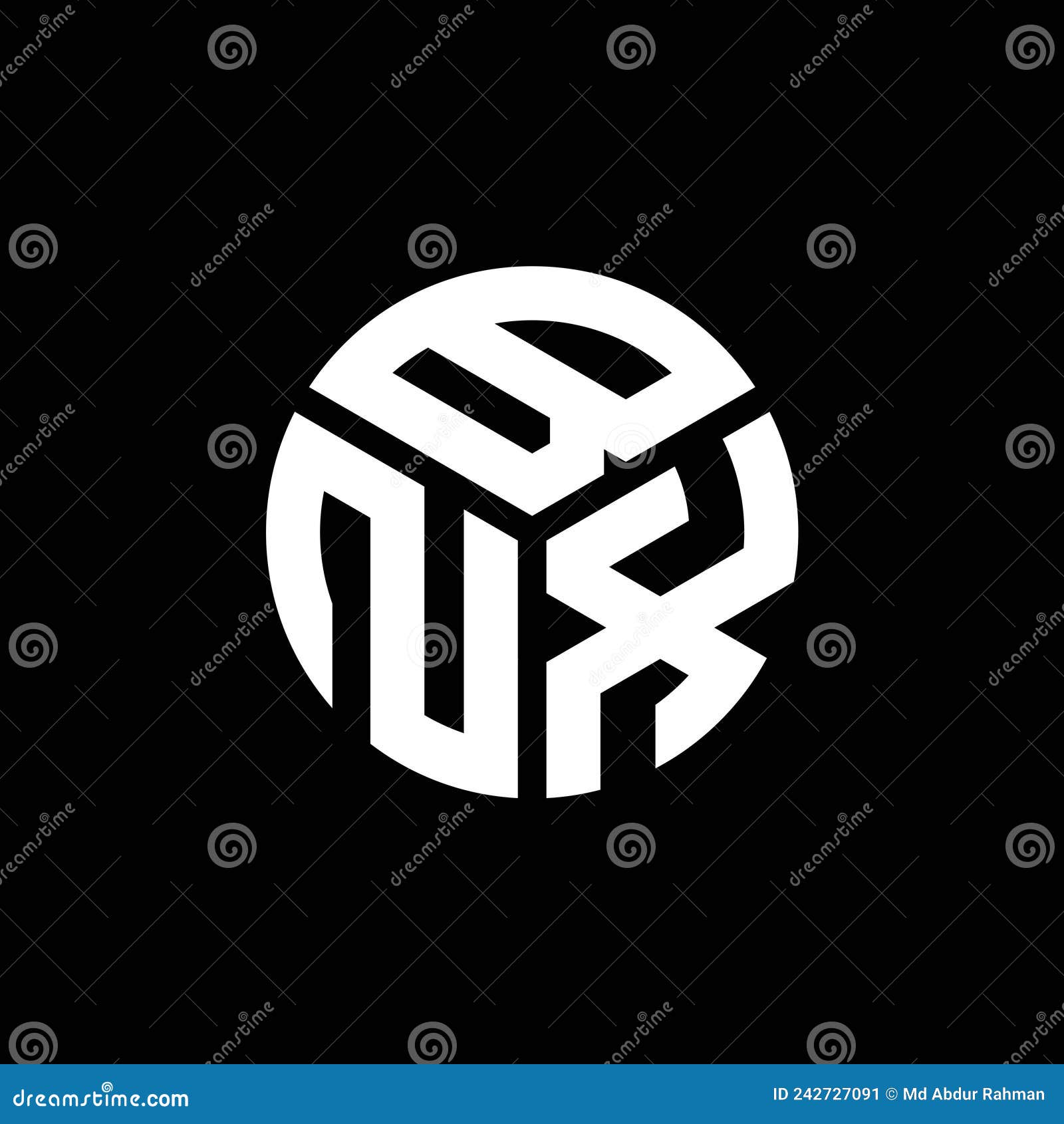 BNS Letter Logo Design on Black Background. BNS Creative Initials ...