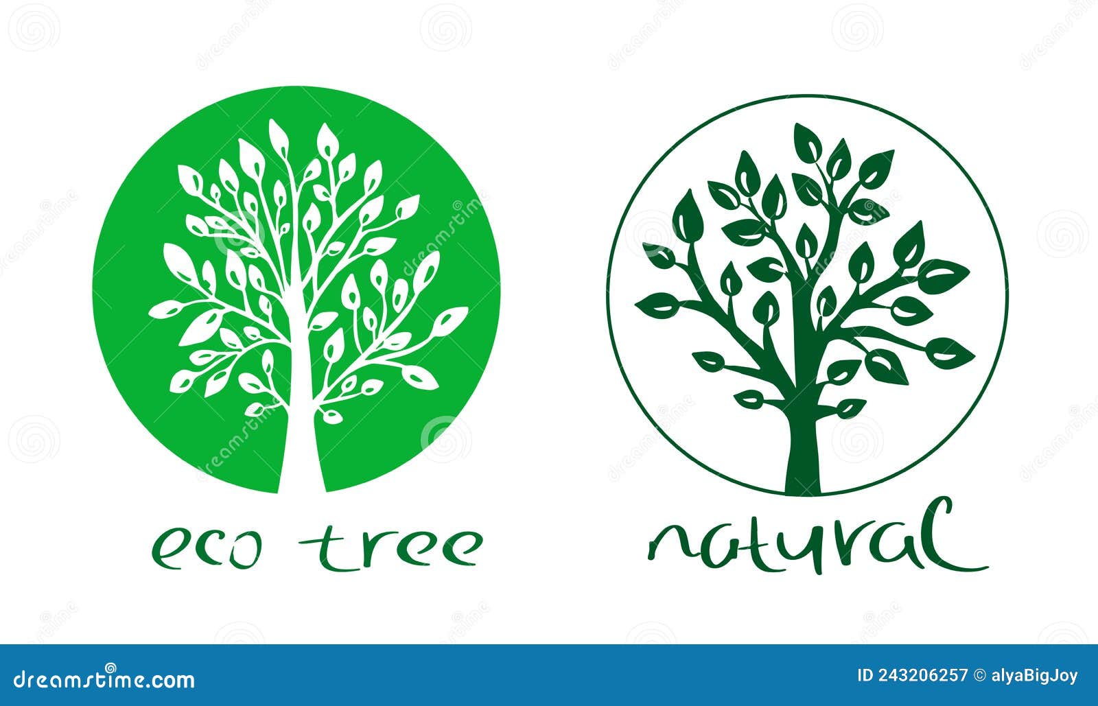 Vector Tree Emblem. Icon, Logo.Vector Illustration. Stock Illustration ...