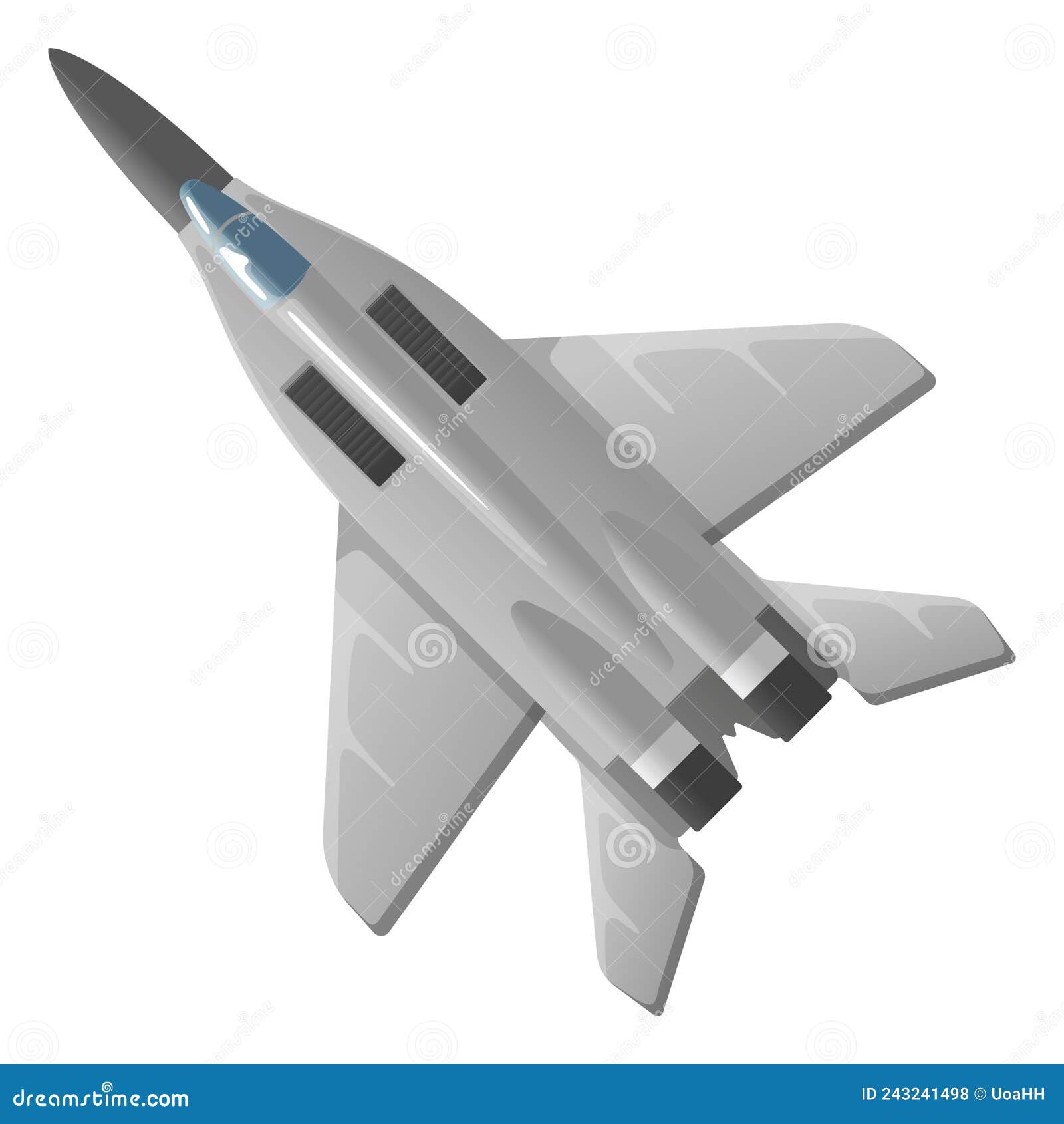 Realistic Modern Air Combat Jet Fighter Mig 29. Stock Vector ...
