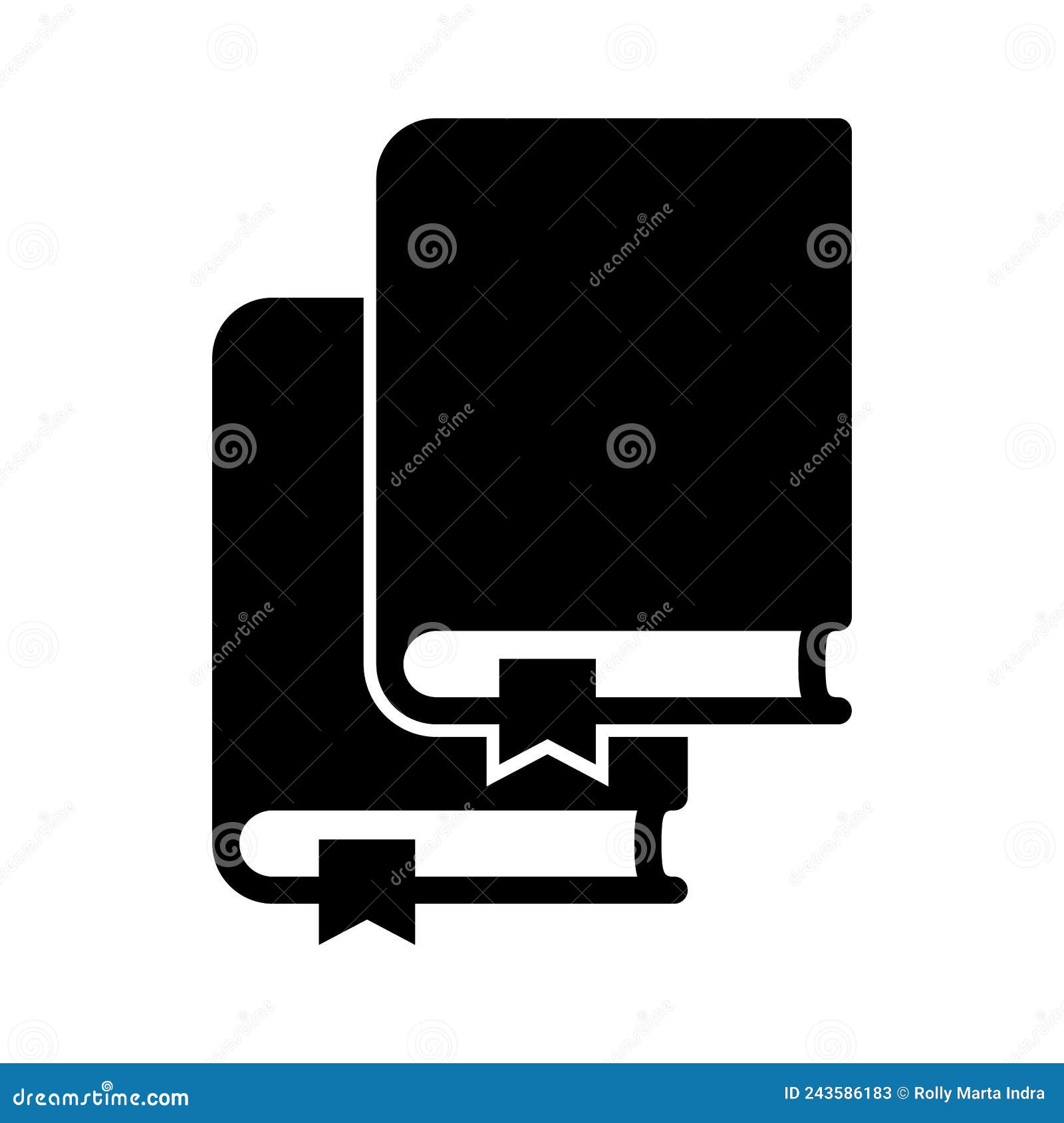Book. Library Symbol for Web and Mobile App Design. Isolated on a Blank ...