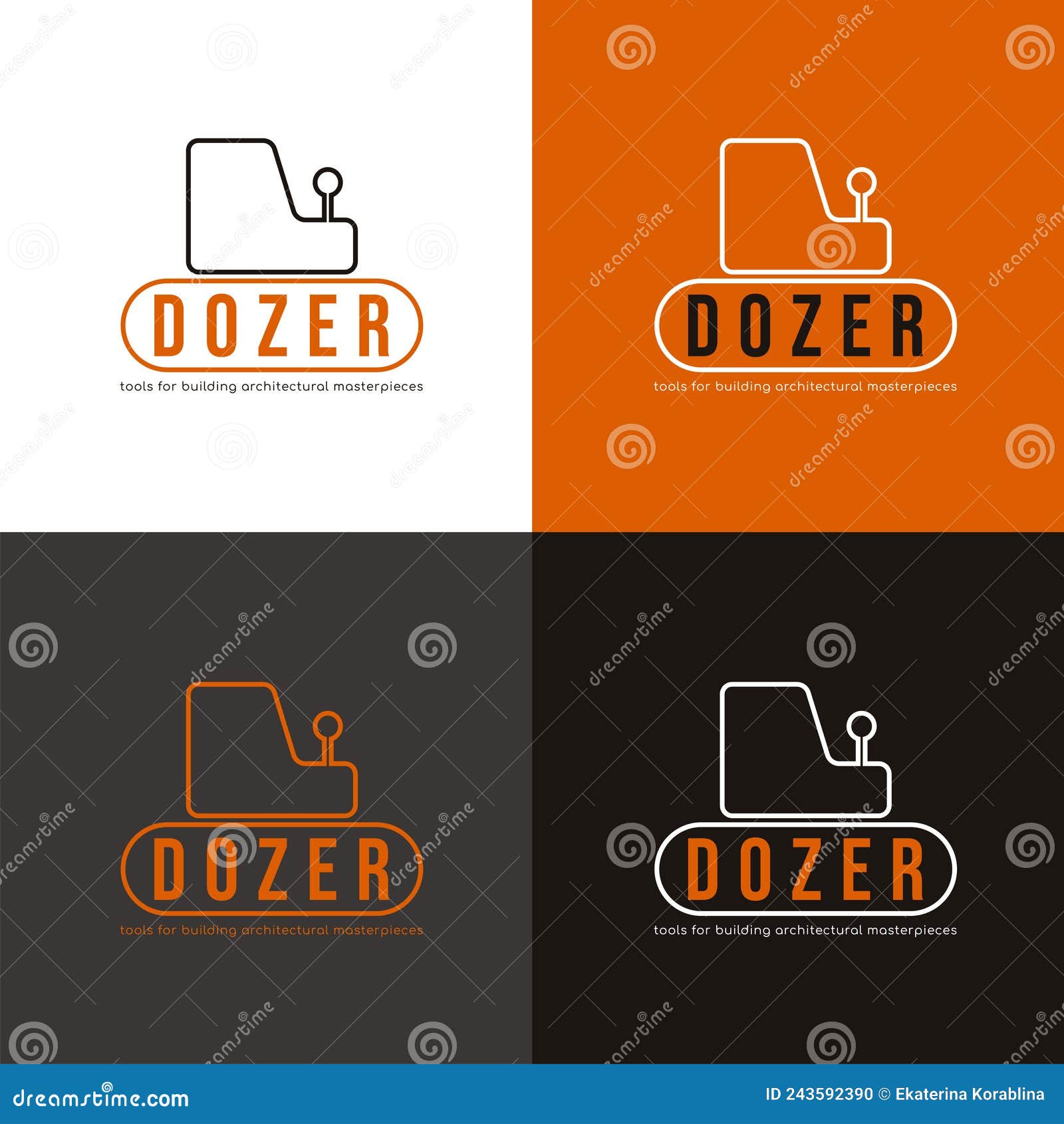 Dozer Logo Vector Illustration | CartoonDealer.com #263206206