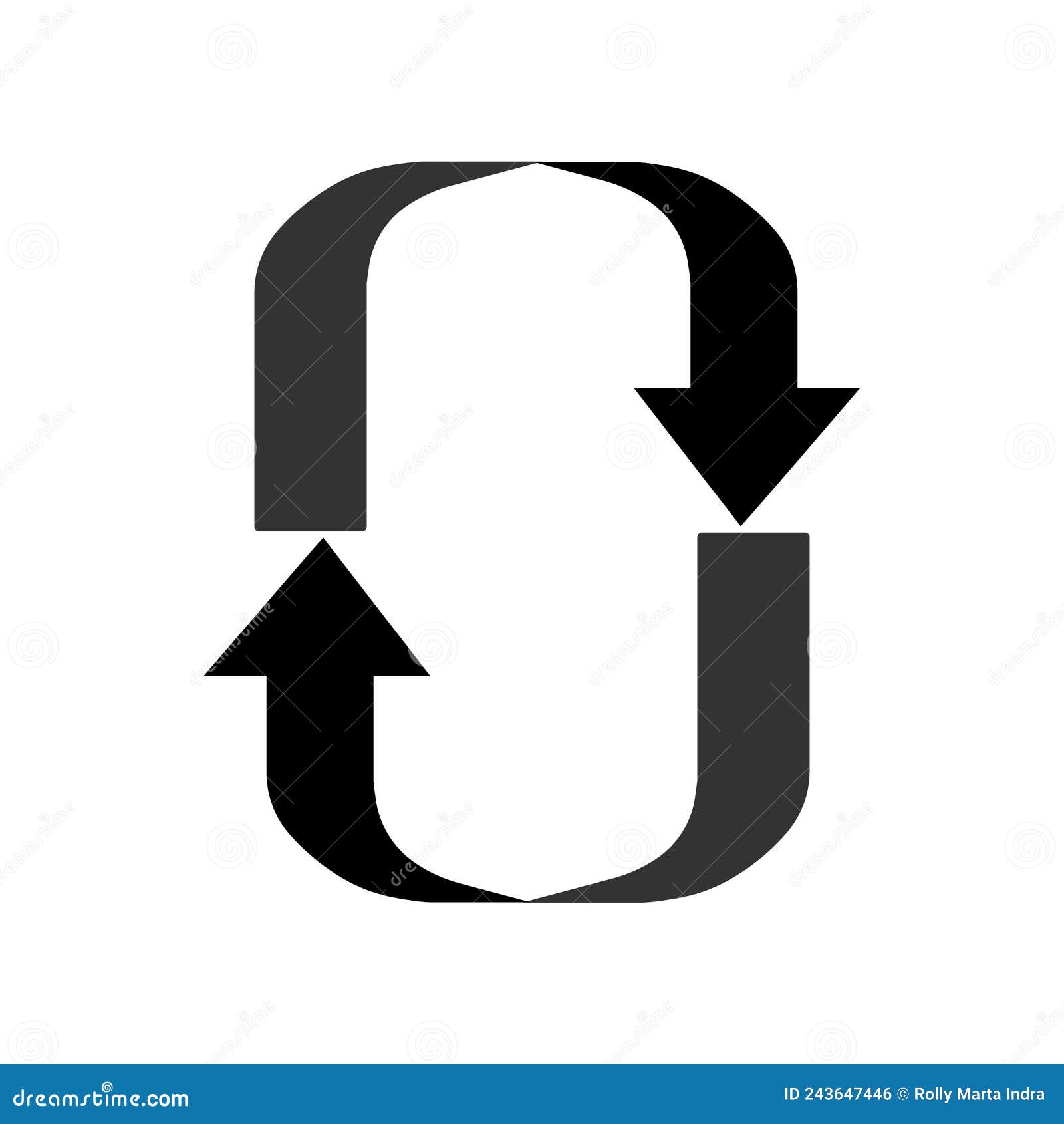 Web Arrow Icon. Recycle, Recurrence, Renewal, Swap or Exchange, Reload ...