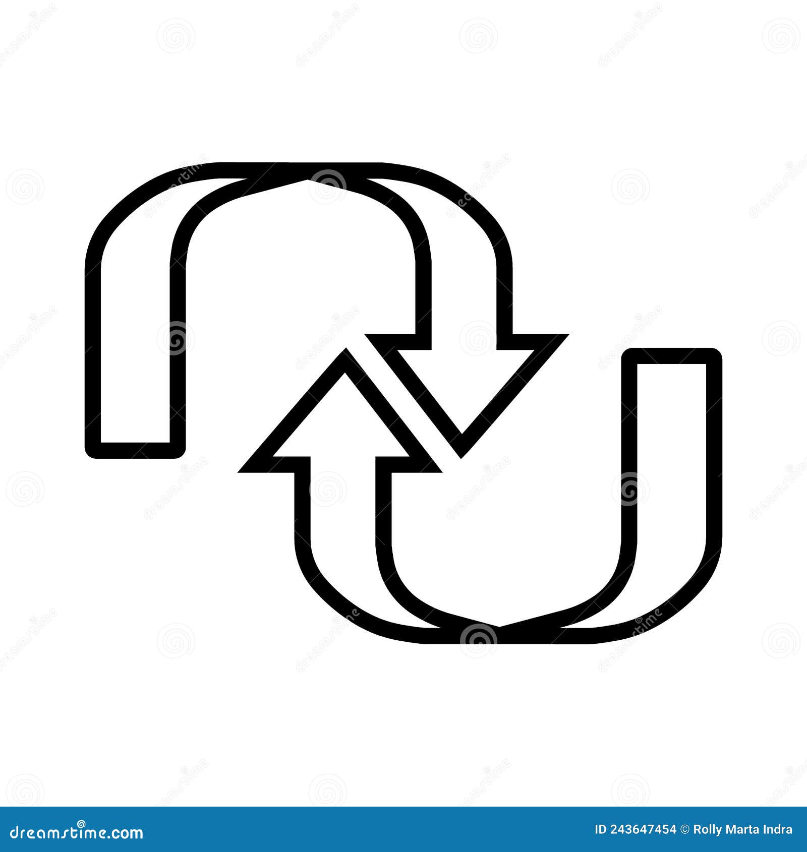 Web Reload Vector Illustration. Simple Style and Isolated on a Blank ...