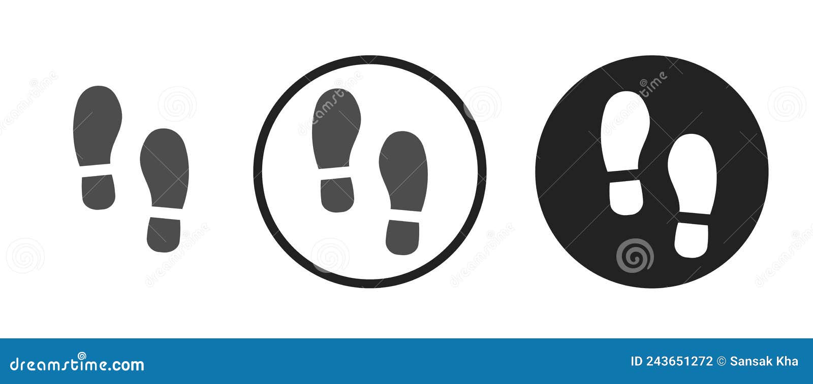 Shoe Marks Icon . Web Icon Set Stock Illustration - Illustration of ...