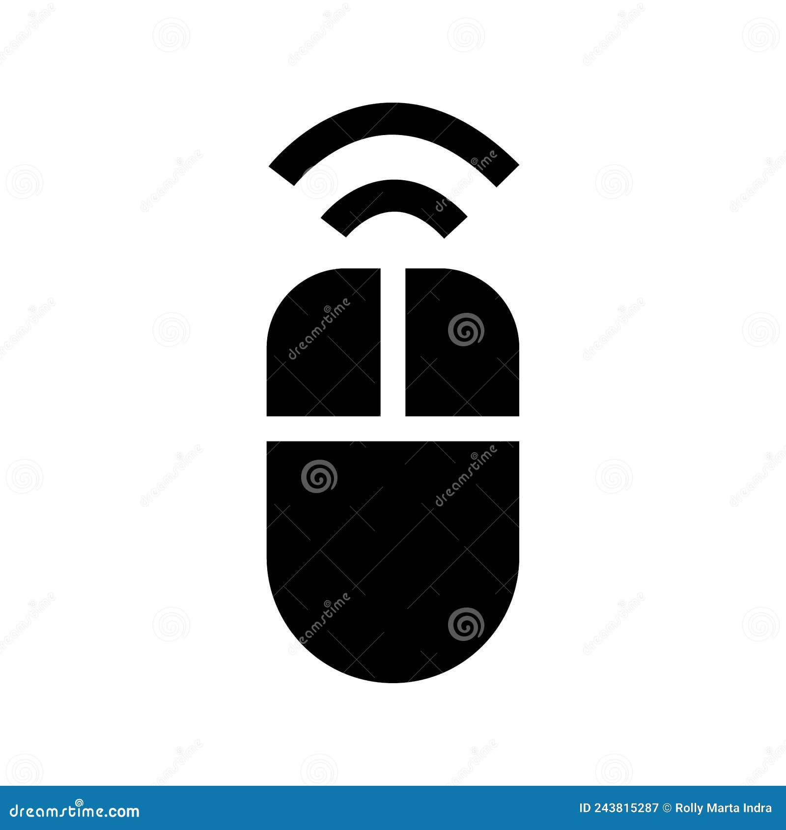 Web Mouse Icon Vector Illustration Template. Wireless Mouse. Simple ...