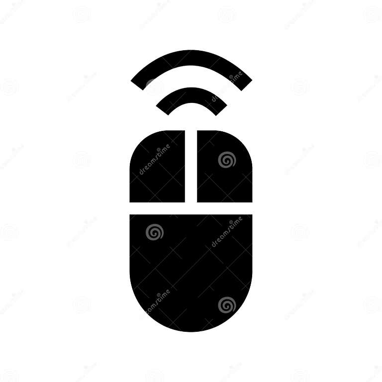 Web Mouse Icon Vector Illustration Template. Wireless Mouse. Simple ...