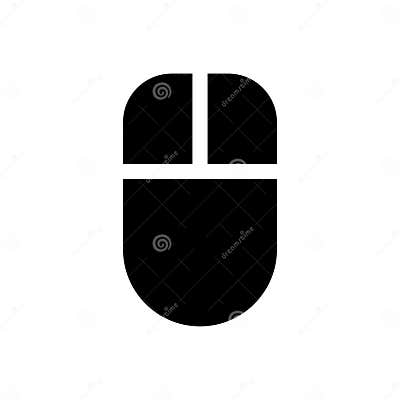 Web Mouse Icon Vector Illustration Template. Simple Style and Isolated ...