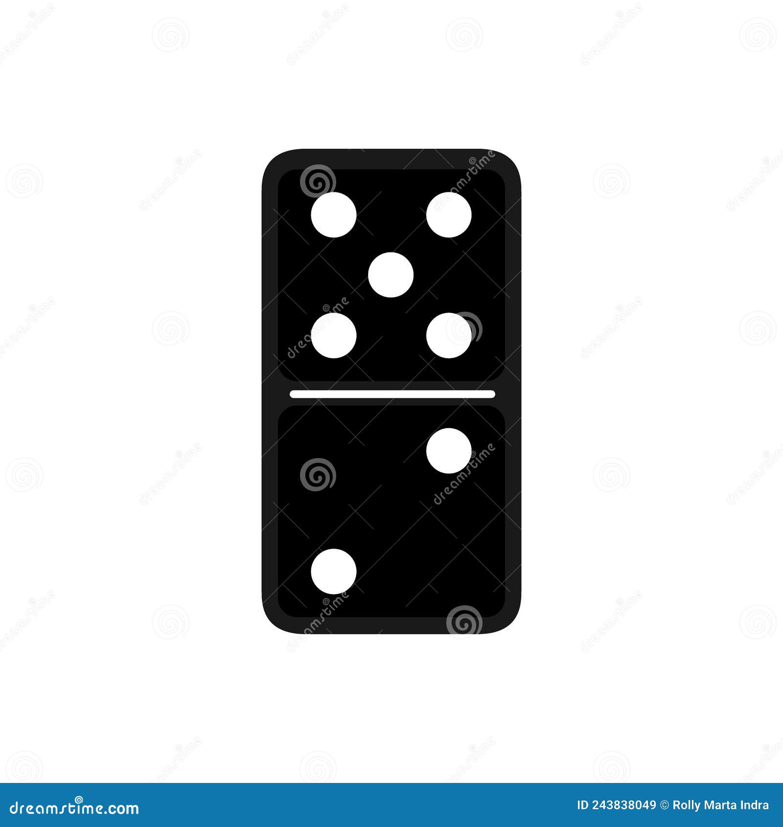 Vector Illustration of Realistic Domino Full Set Isolated on ...
