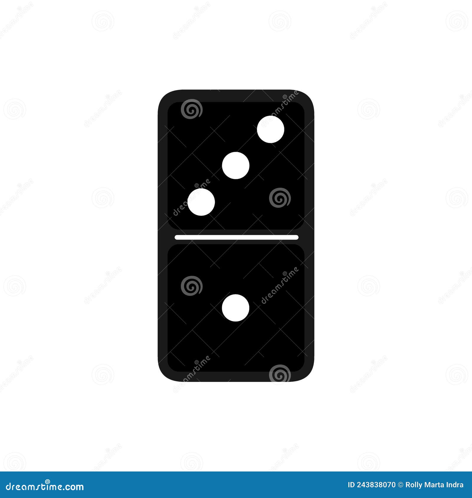 Vector Illustration of Realistic Domino Full Set Isolated on ...