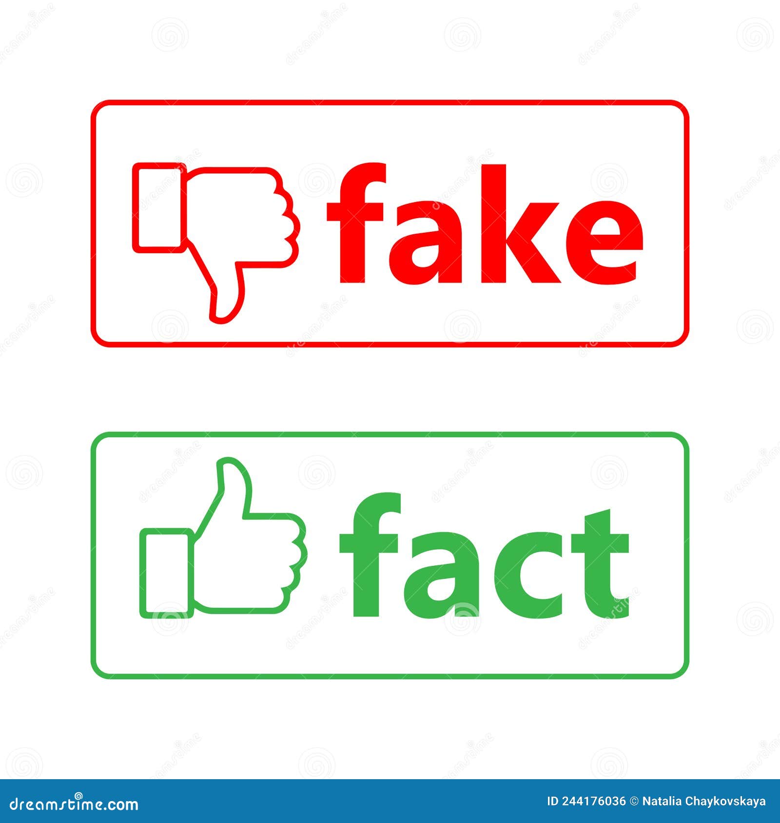 Facts and Myths Geometric Bubble with an Inscription with an Emblem in ...