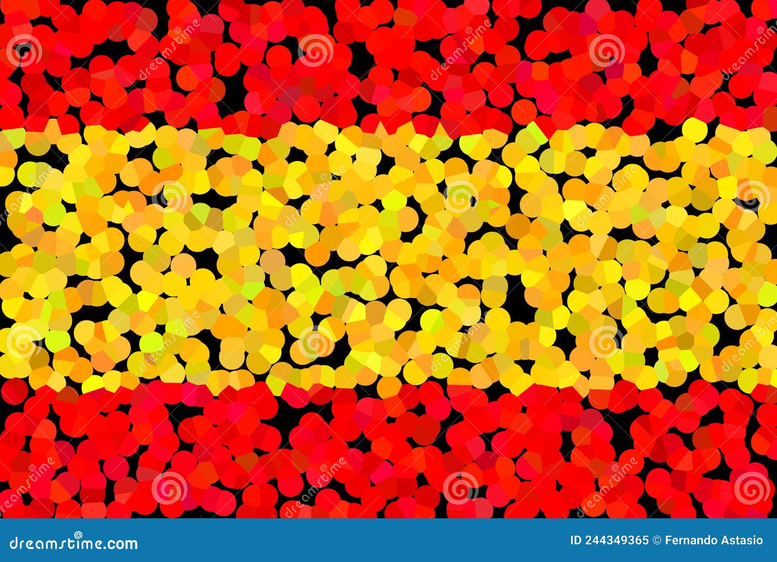 Spain. Flag of Spain. Llustration of the Flag of Spain. Horizontal ...