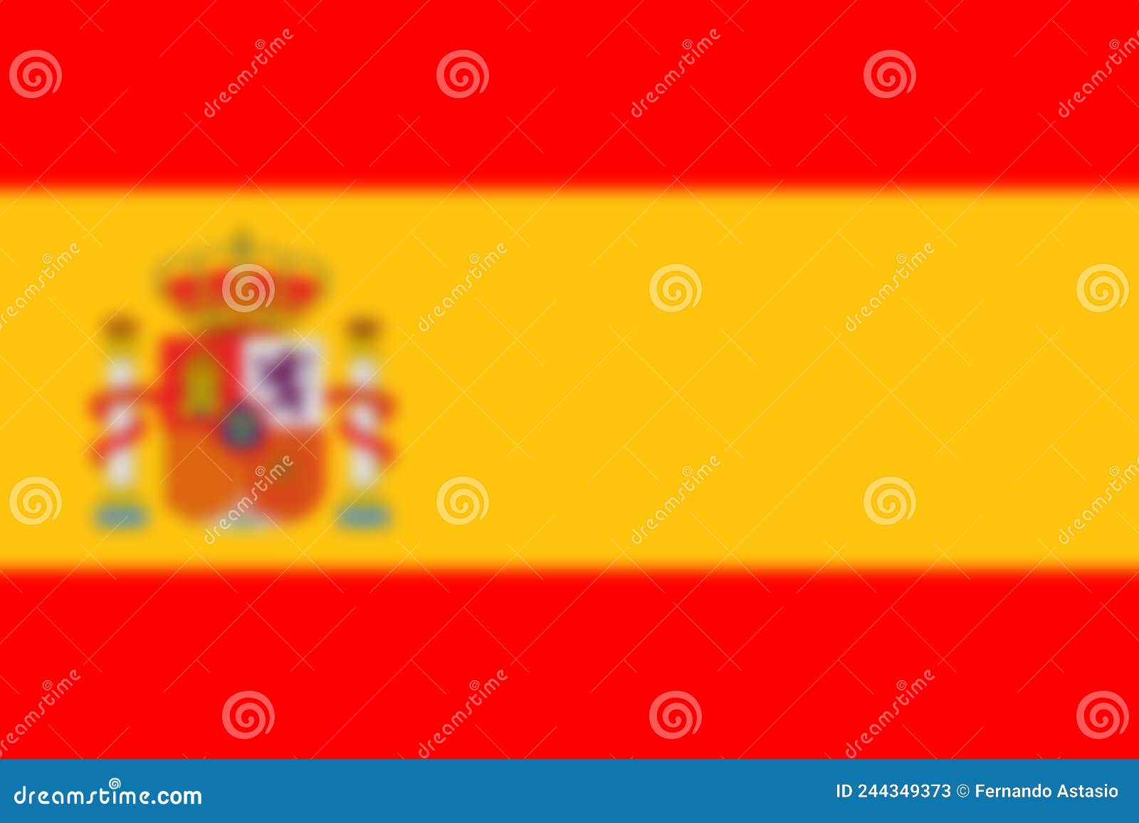 Spain. Flag of Spain. Llustration of the Flag of Spain. Horizontal ...